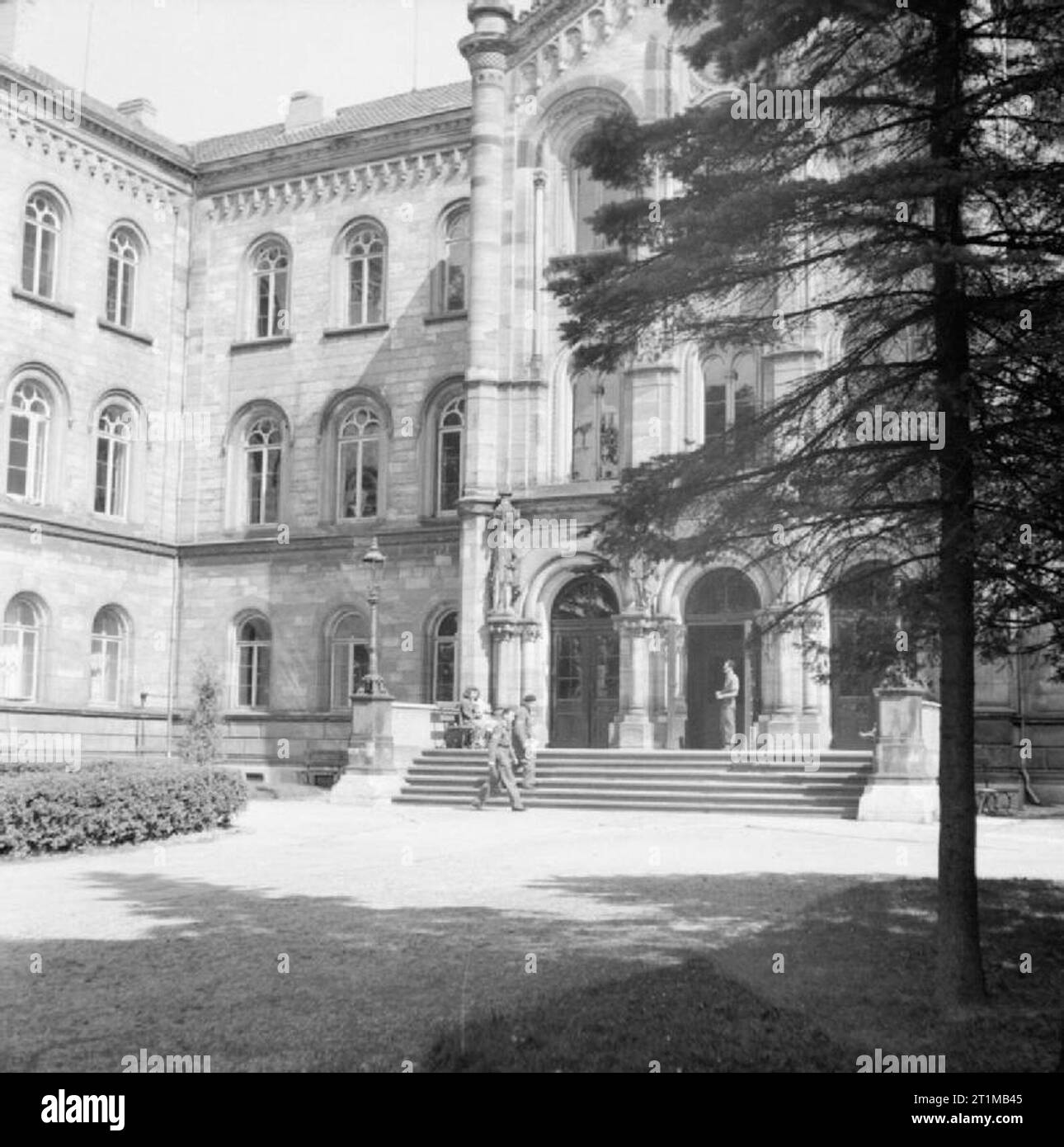 Germany Under Allied Occupation View of the main entrance of the ...