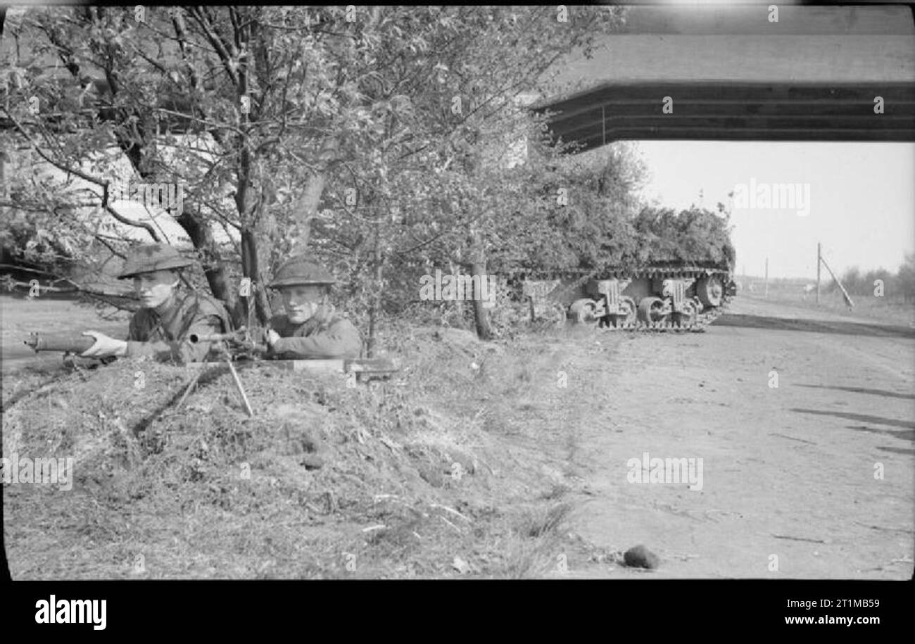 The British Army in North-west Europe 1944-45 A camouflaged Sherman ...