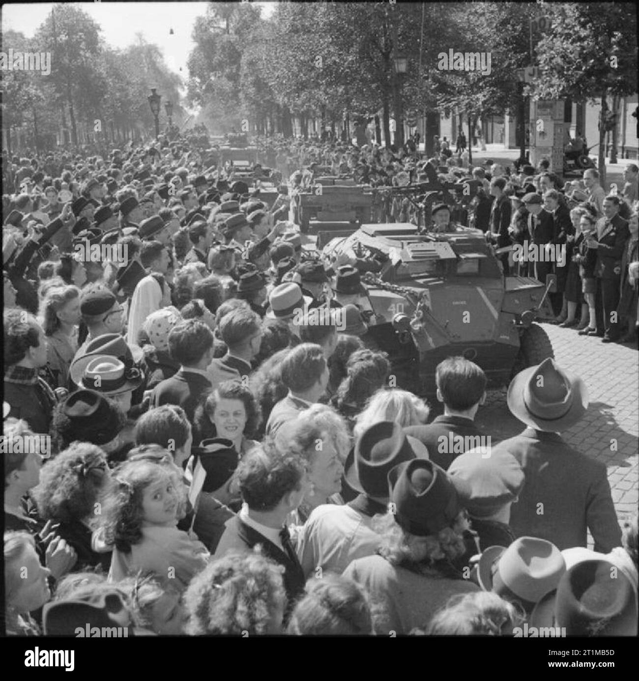 The British Army in North-west Europe 1944-45 British armour drives ...