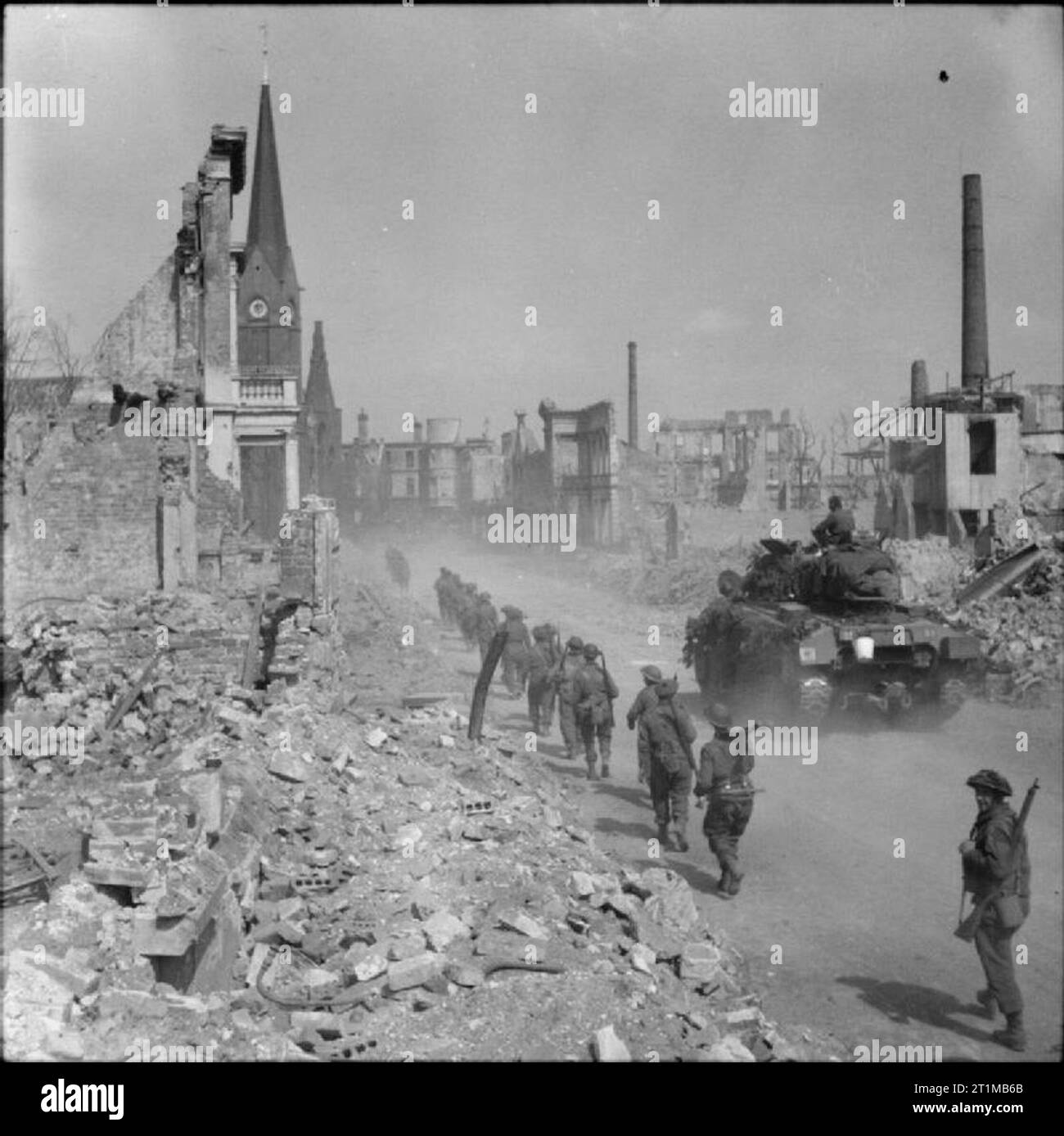 The British Army in North-west Europe 1944-45 A Sherman tank and ...