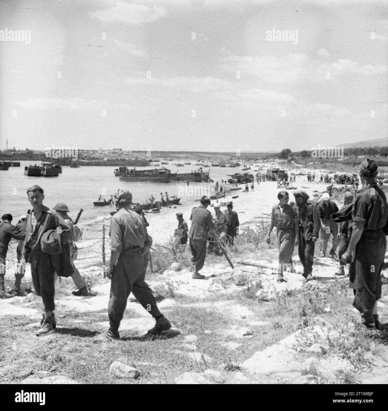 The British Army in Sicily 1943 General view of one of the invasion ...