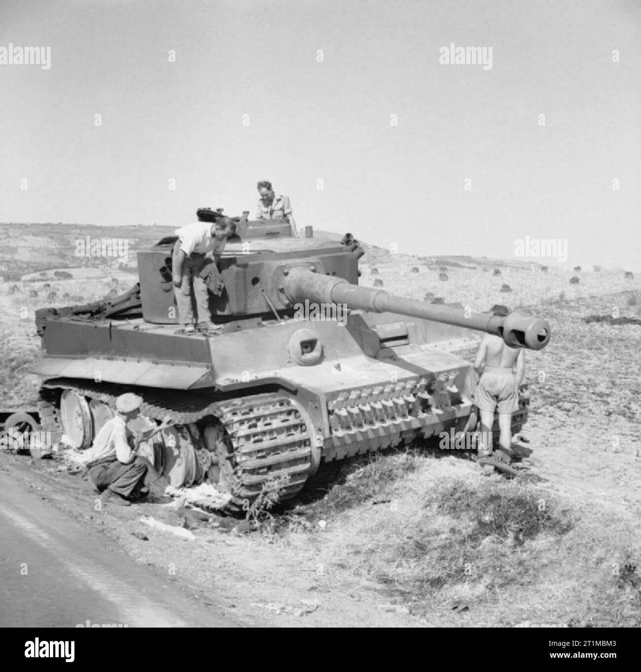 The British Army in Sicily 1943 British troops and local civilians ...