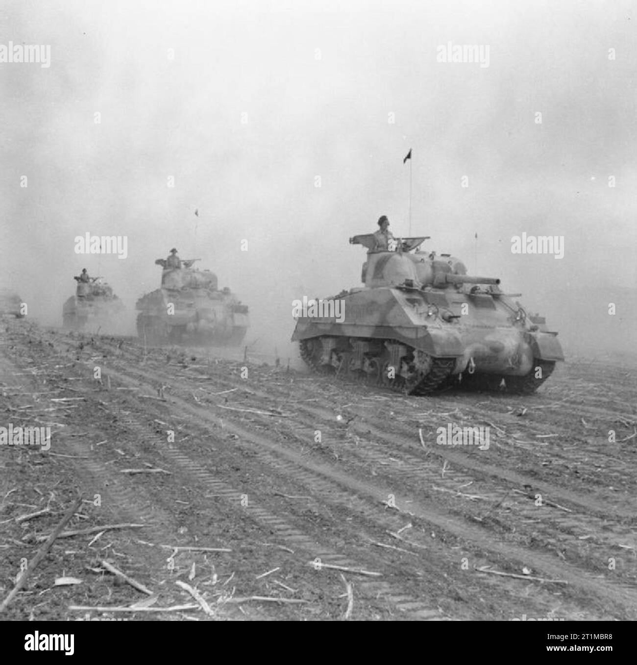 The British Army in the Middle East 1943 Sherman tanks of the 3rd King ...