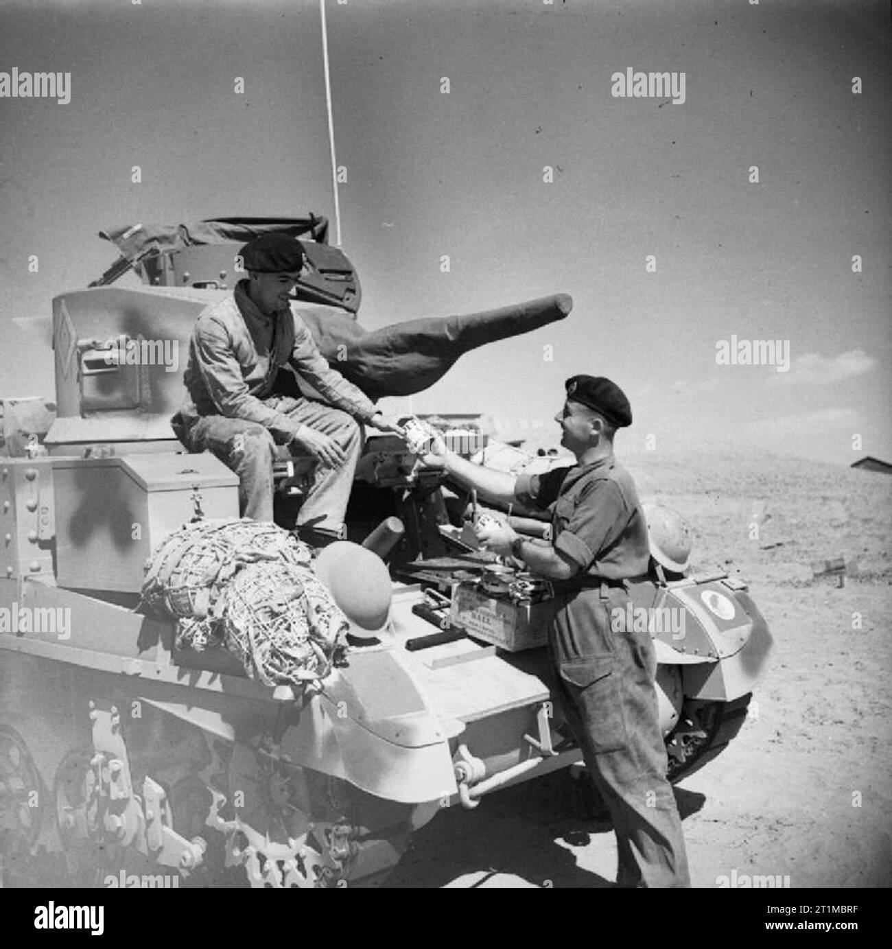 The British Army in the Middle East 1942 Crewmen loading supplies of ...