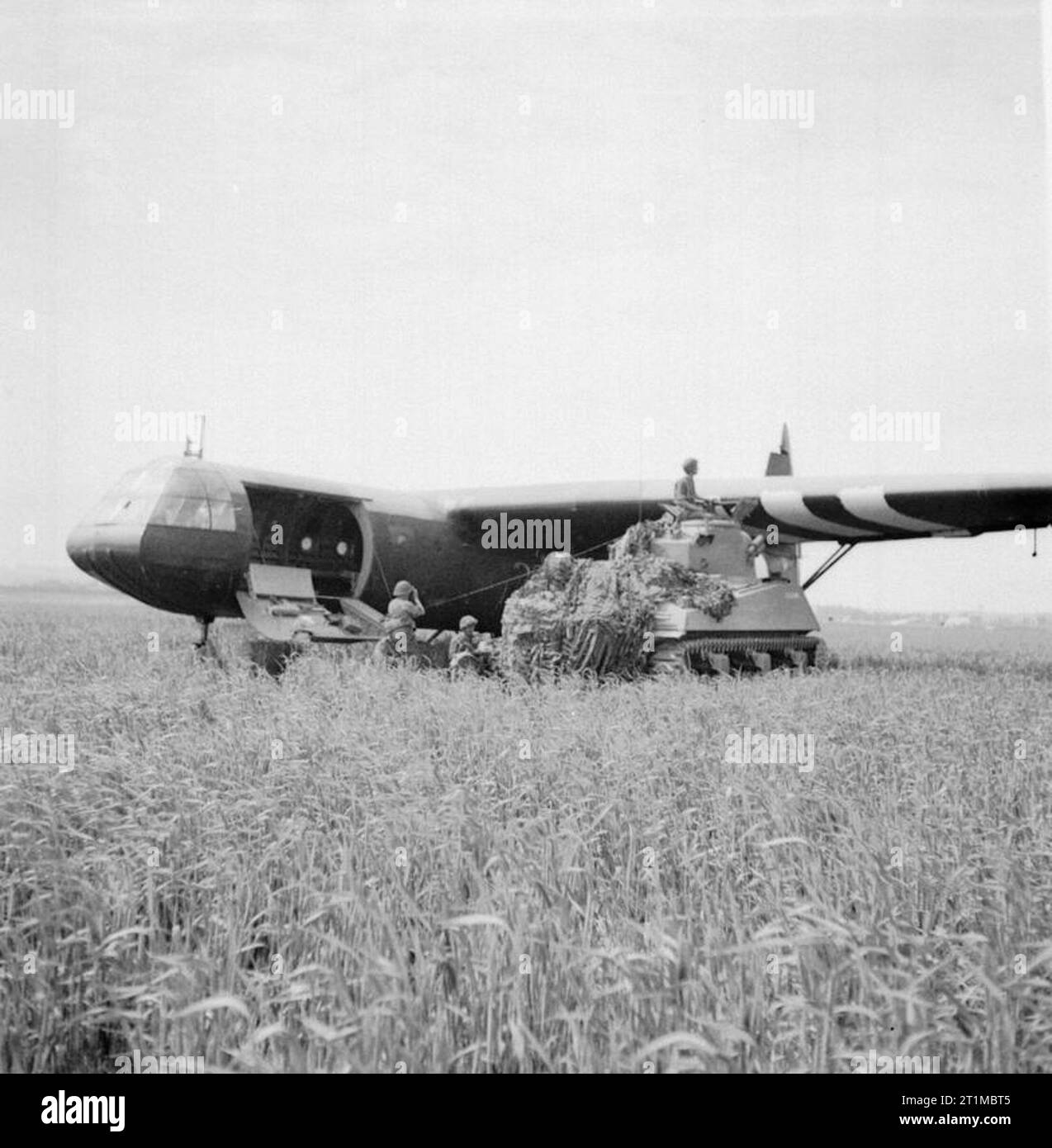 The British Army in the Normandy Campaign 1944 A Sherman tank, probably ...
