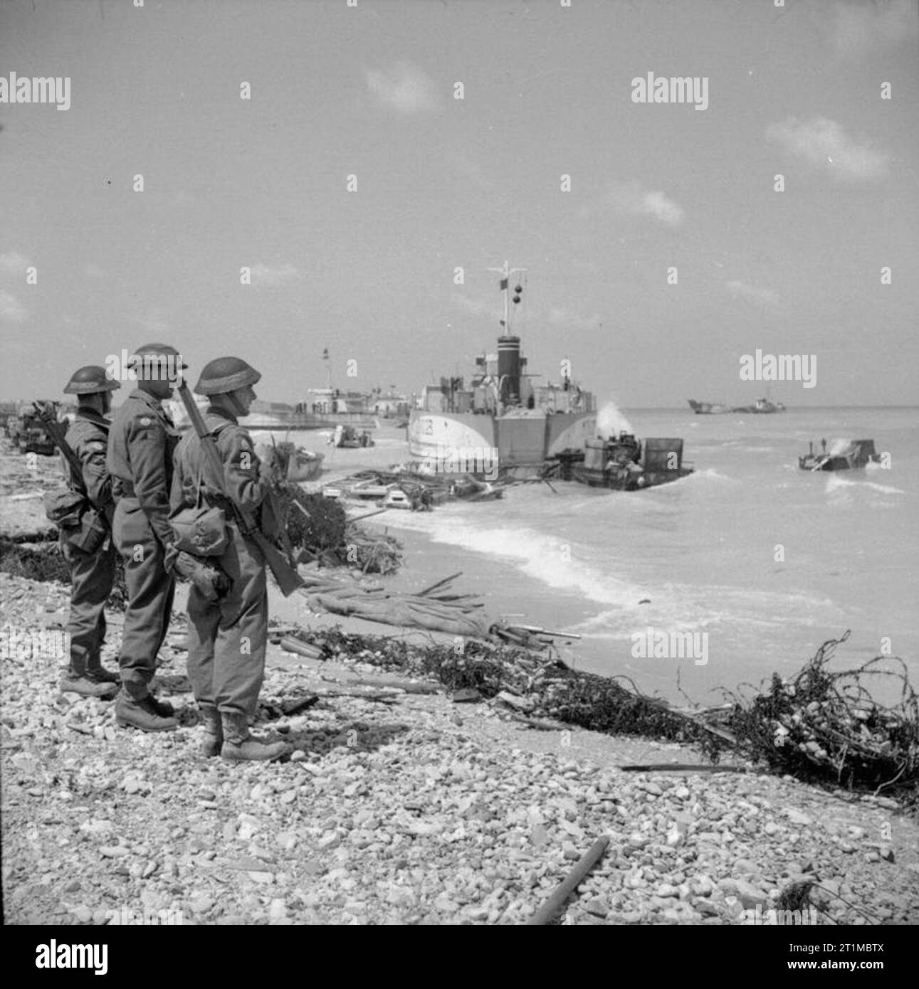 The British Army in the Normandy Campaign 1944 Three Beach Group troops ...