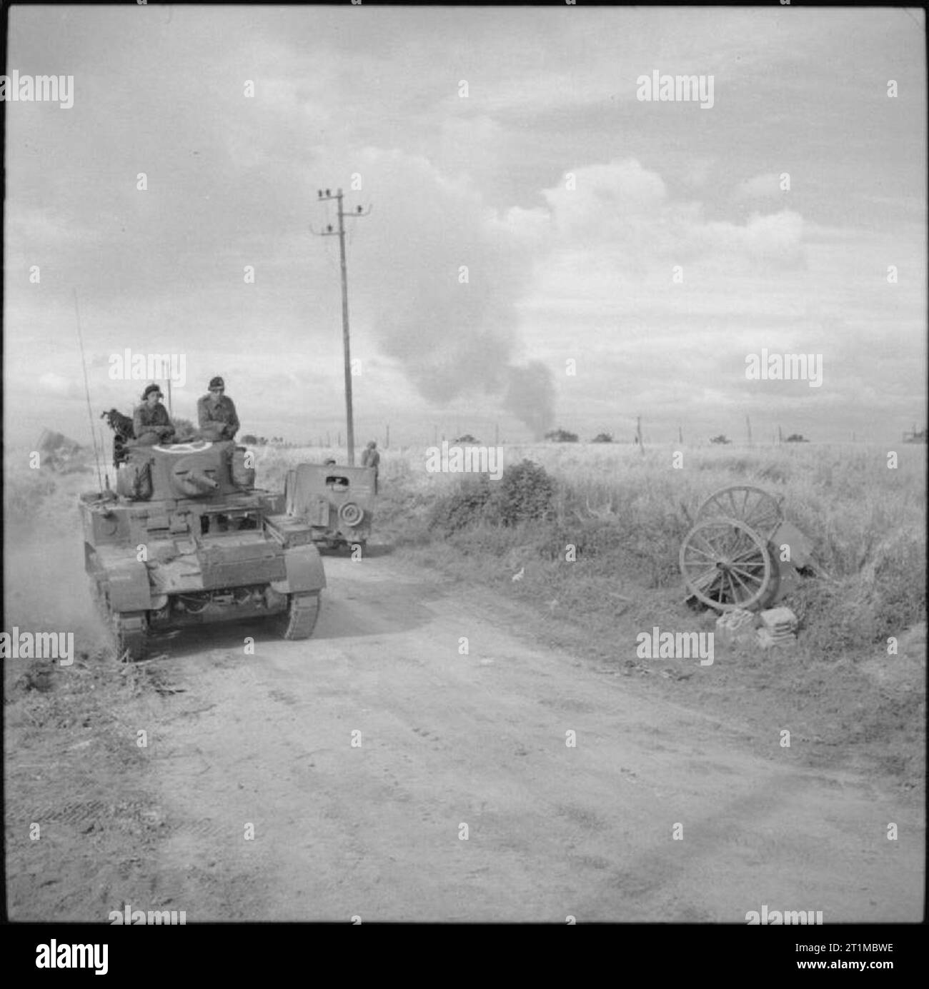 The British Army in the Normandy Campaign 1944 Stuart tank during the ...