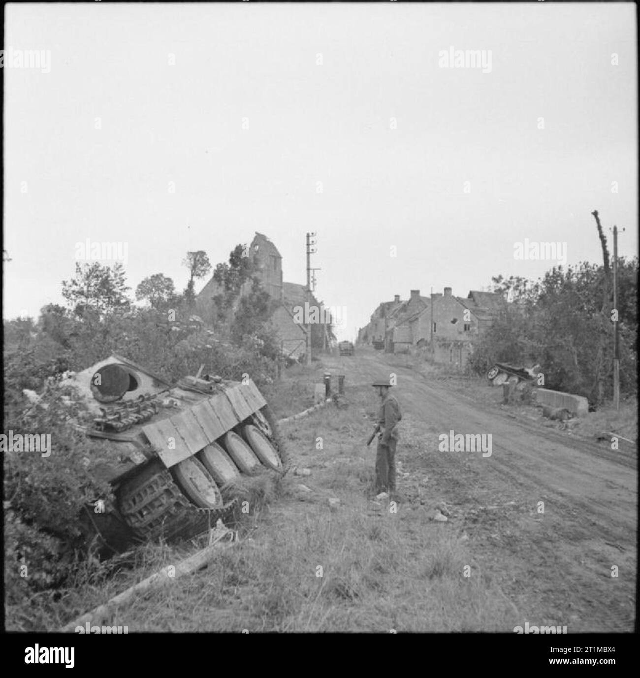 The British Army in the Normandy Campaign 1944 Knocked-out German ...