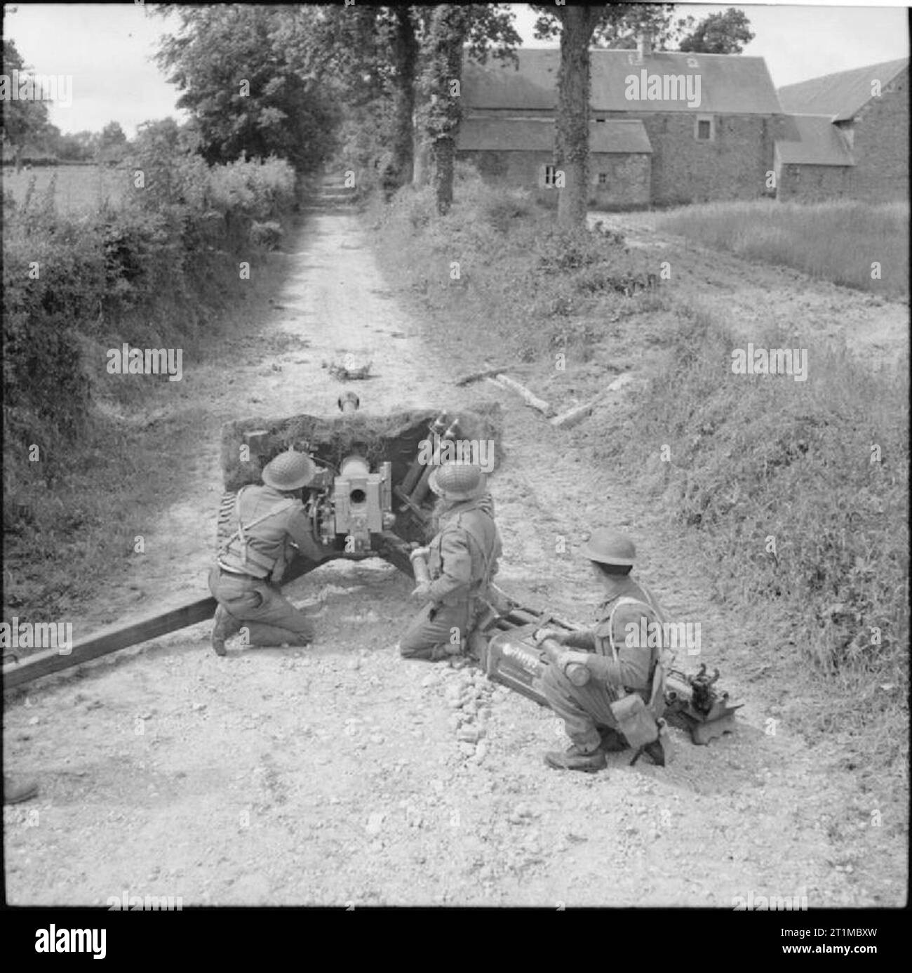 The British Army in the Normandy Campaign 1944 6-pdr anti-tank gun of ...