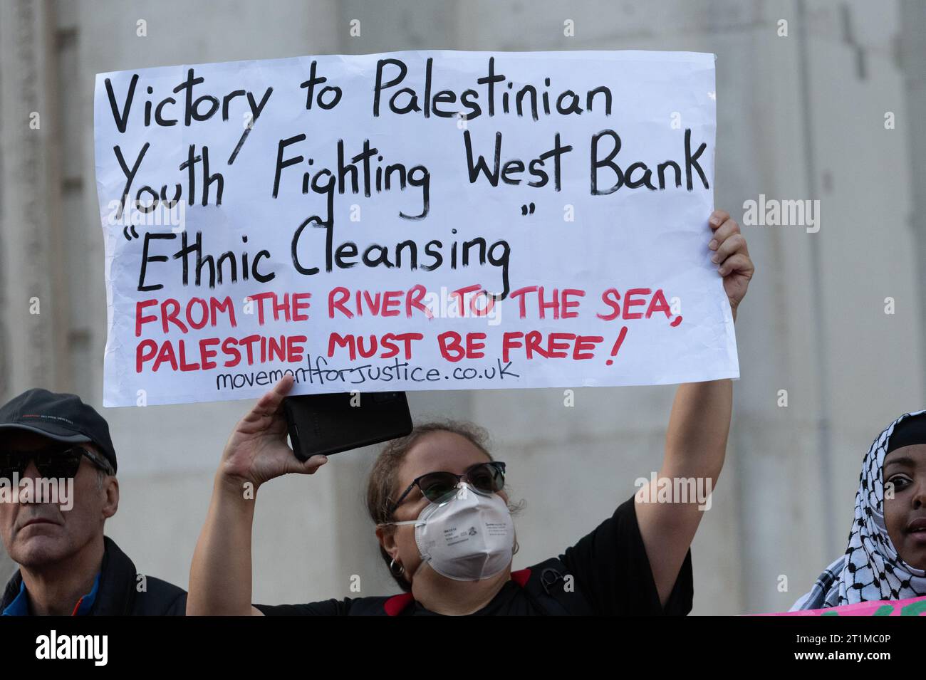 London, UK. 14 October, 2023. Thousands of Palestine supporters march ...