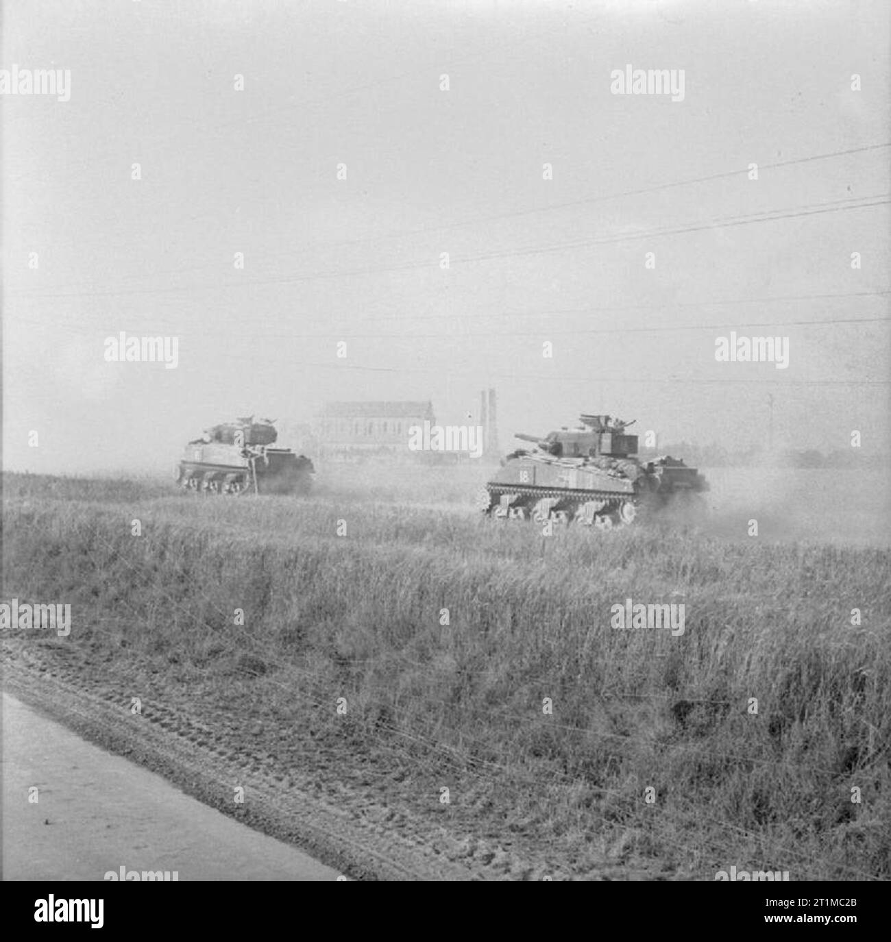 The British Army in the Normandy Campaign 1944 Sherman tanks of 23rd ...