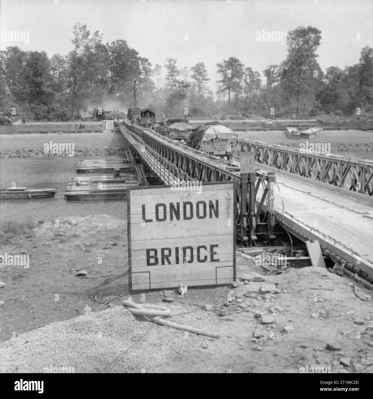 The British Army in the Normandy Campaign 1944 Transport crossing into ...