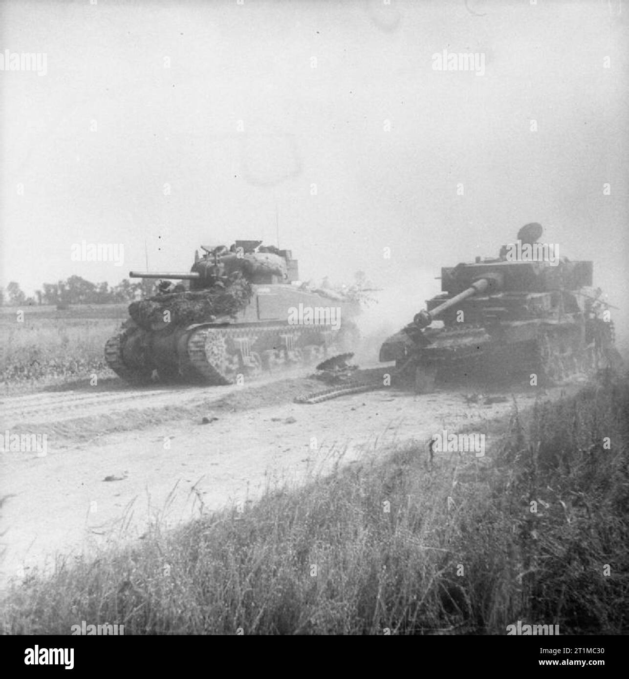 Wrecked british tank hi-res stock photography and images - Alamy