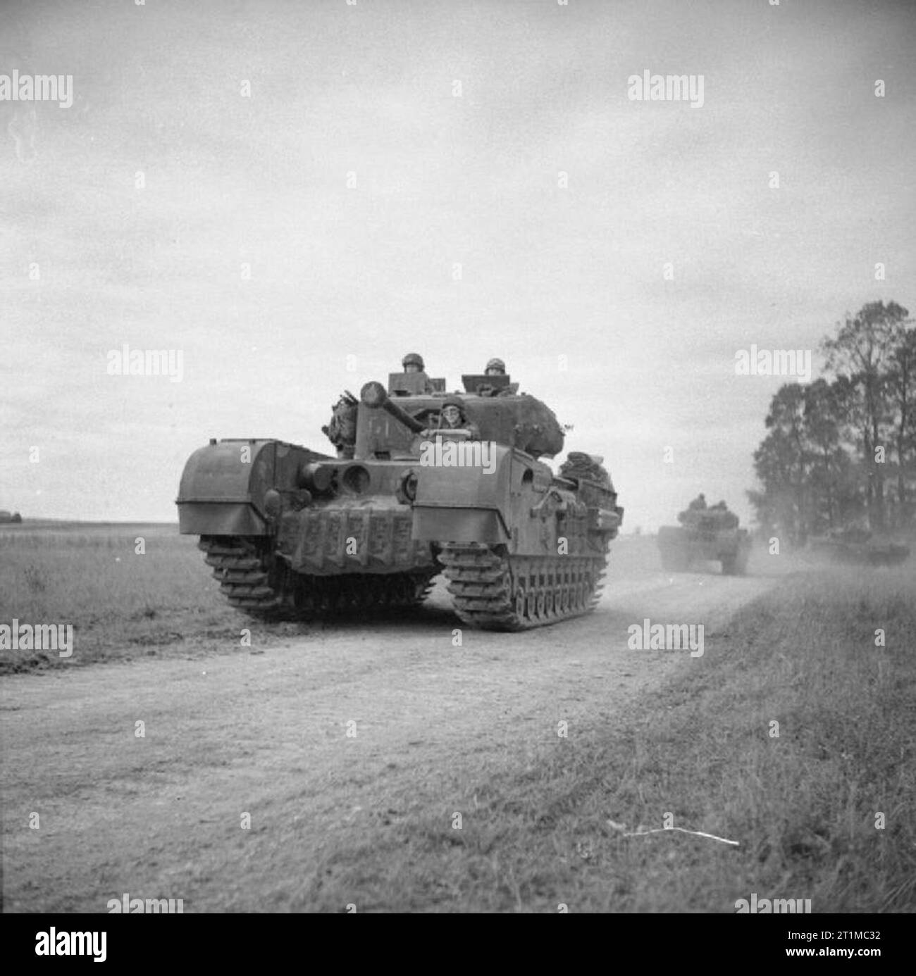 The British Army in the Normandy Campaign 1944 Churchill tanks of 'B ...