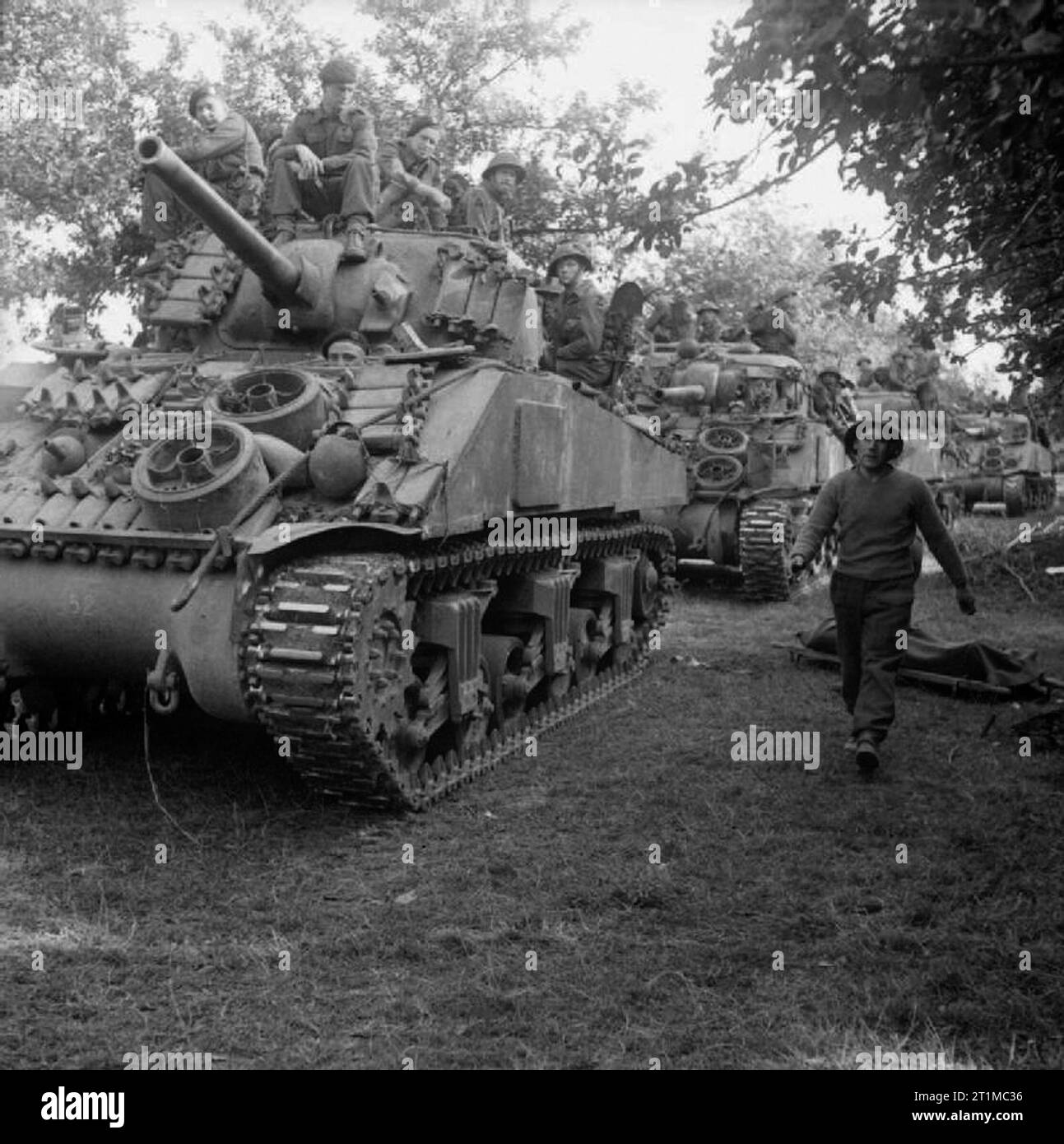 The British Army in the Normandy Campaign 1944 Sherman tanks of the ...