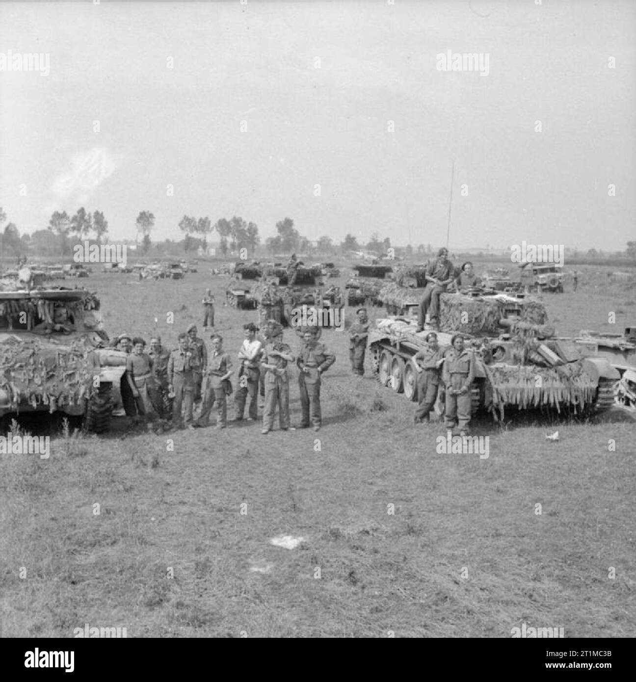 The British Army in the Normandy Campaign 1944 Cromwell tanks assemble ...