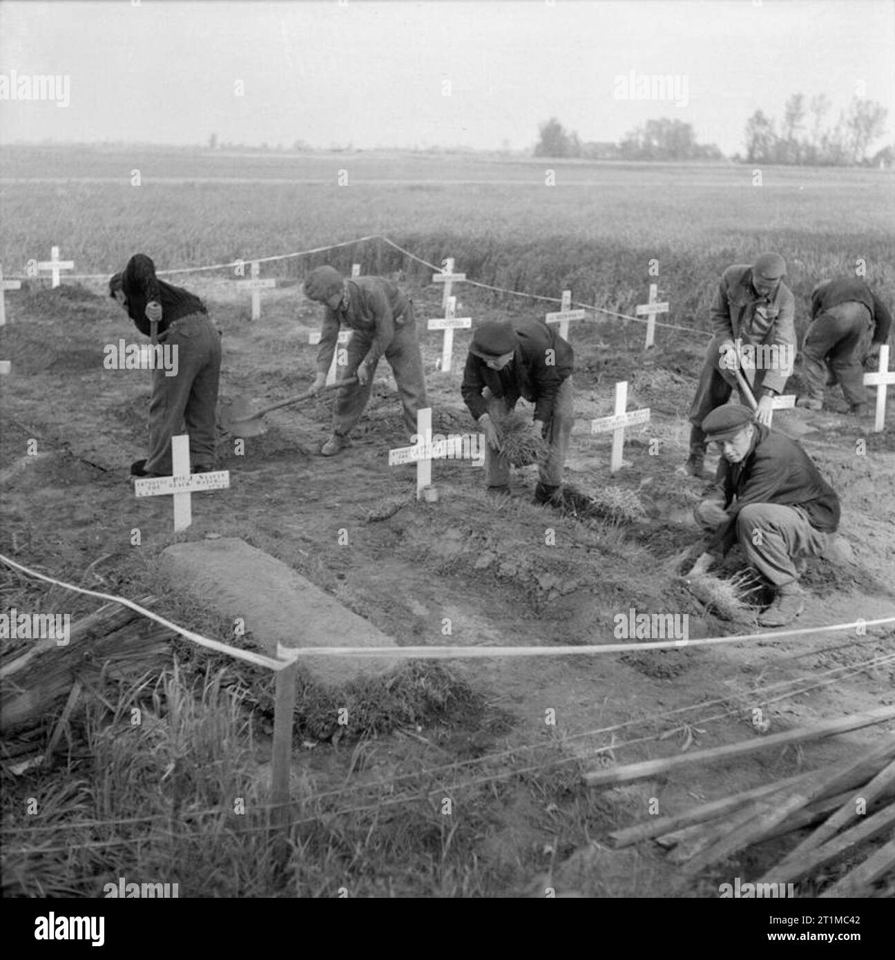 Germany Under Allied Occupation A group of Russians from a displaced ...