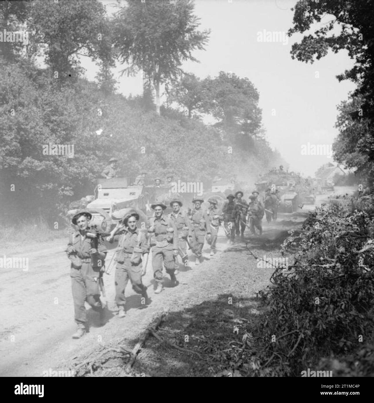 The British Army in the Normandy Campaign 1944 Infantry, half-tracks ...