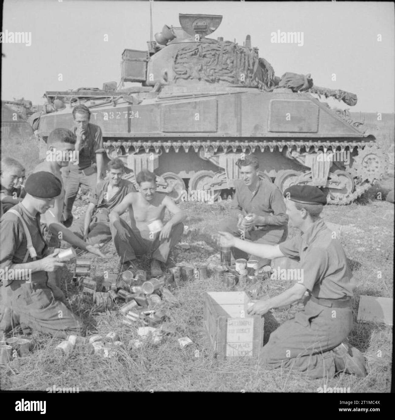 The British Army in the Normandy Campaign 1944 The crew of a Sherman ...