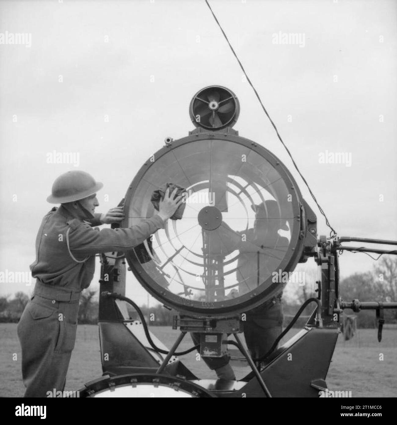 Searchlight anti aircraft Black and White Stock Photos & Images - Alamy