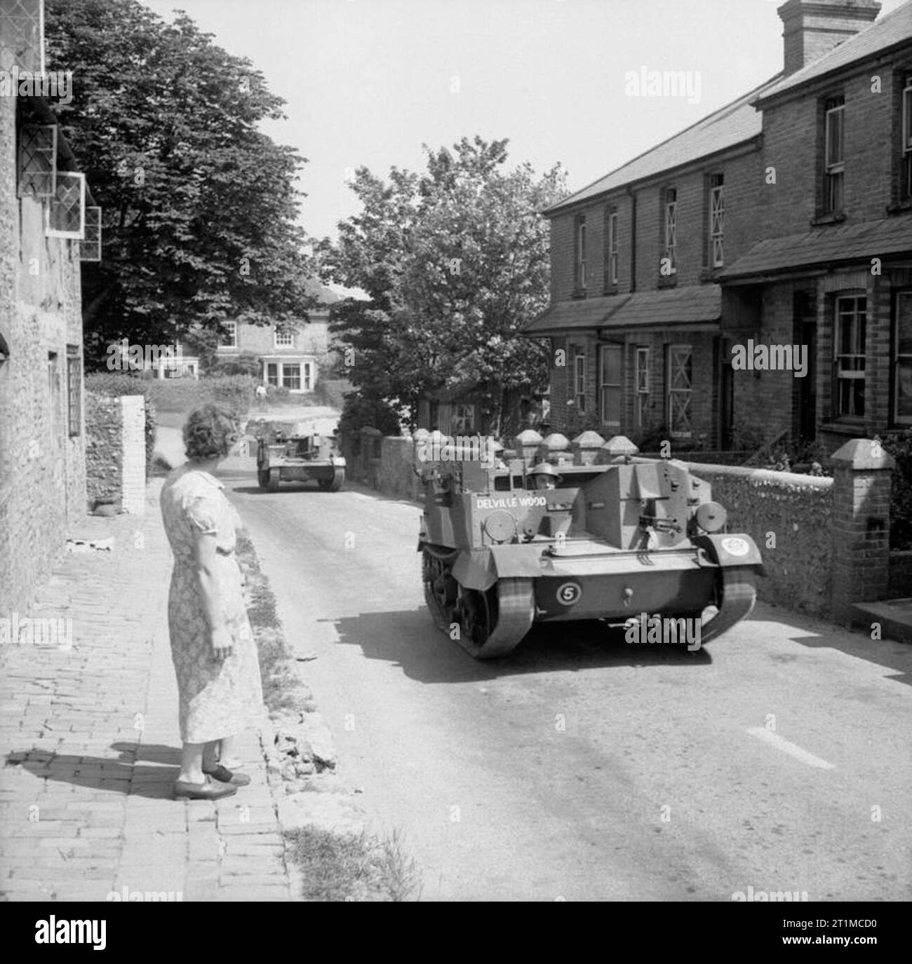 The British Army in the United Kingdom 1939-45 A woman watches ...