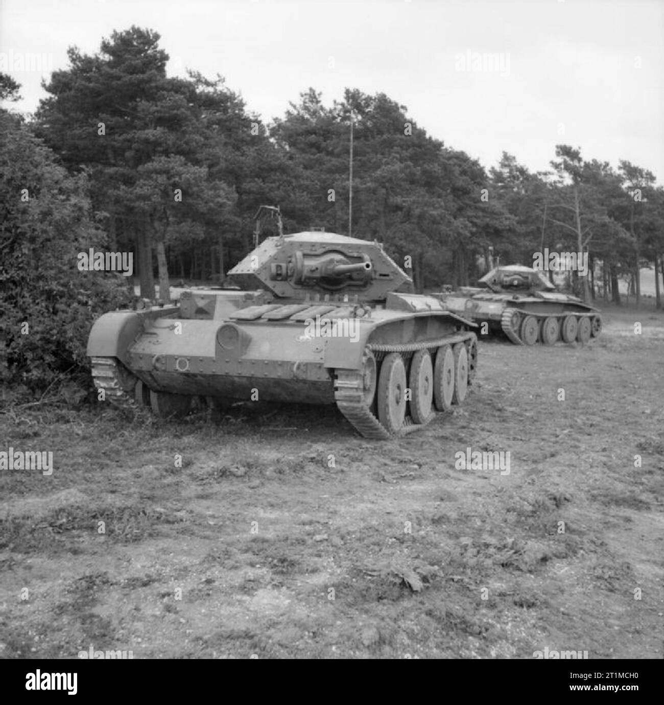 The British Army in the United Kingdom 1939-45 Covenanter tanks advance ...