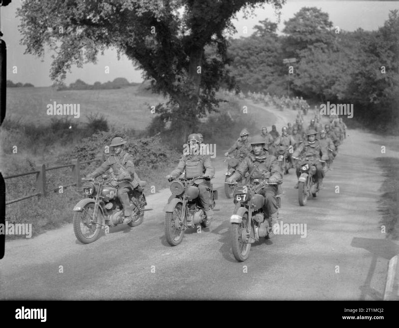 The British Army in the United Kingdom 1939-45 A column of army ...