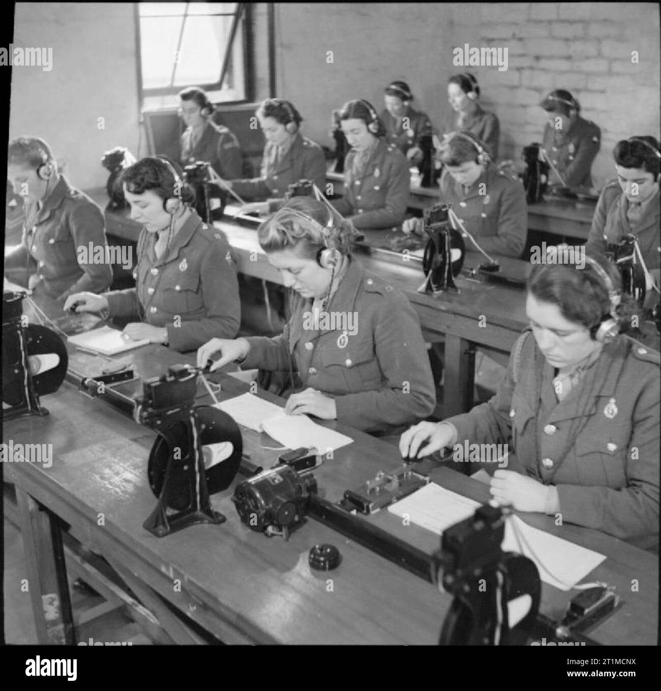 Morse code operators Black and White Stock Photos & Images - Alamy