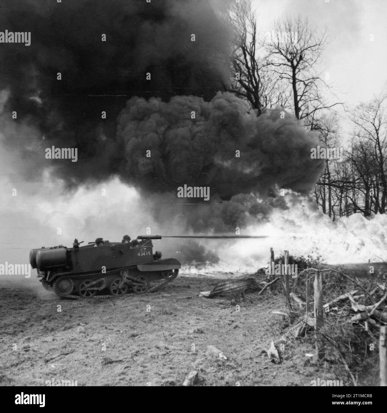 The British Army in the United Kingdom 1939-45 A flamethrower mounted ...