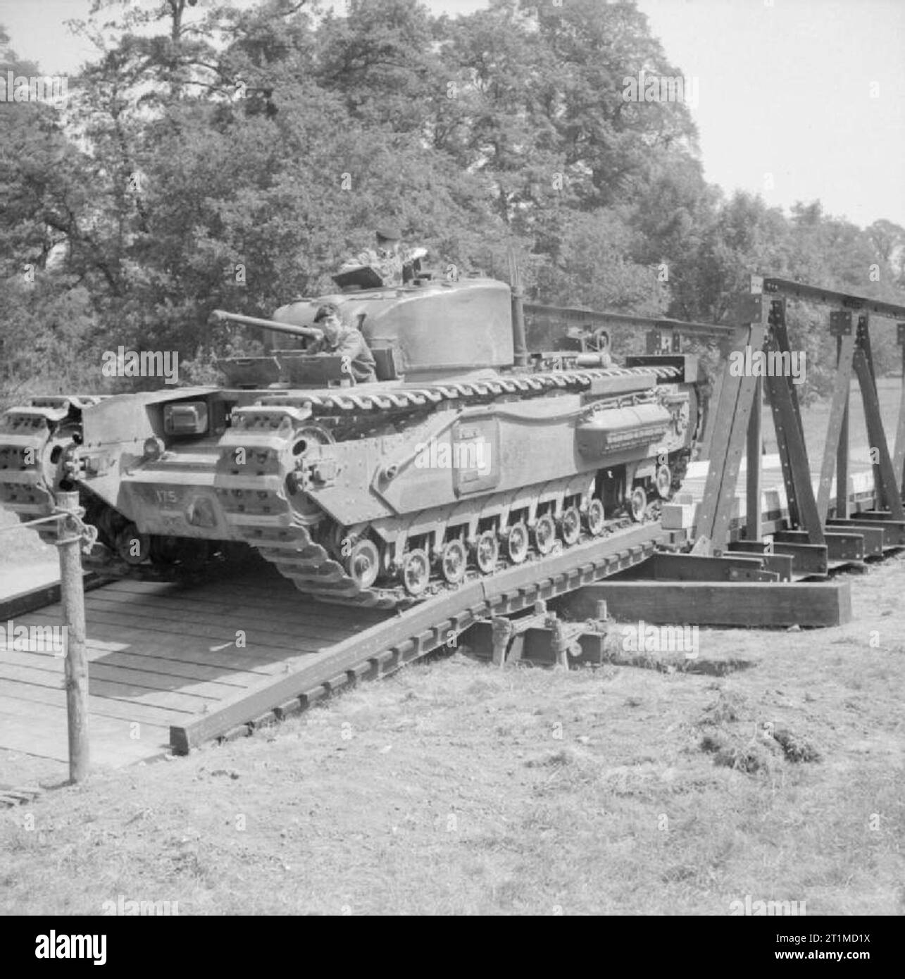 The British Army in the United Kingdom 1939-45 A Churchill tank testing ...