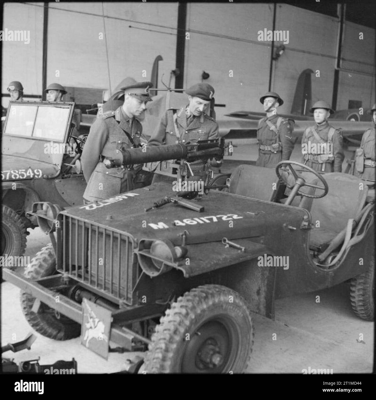 The British Army in the United Kingdom 1939-45 The King inspects an ...