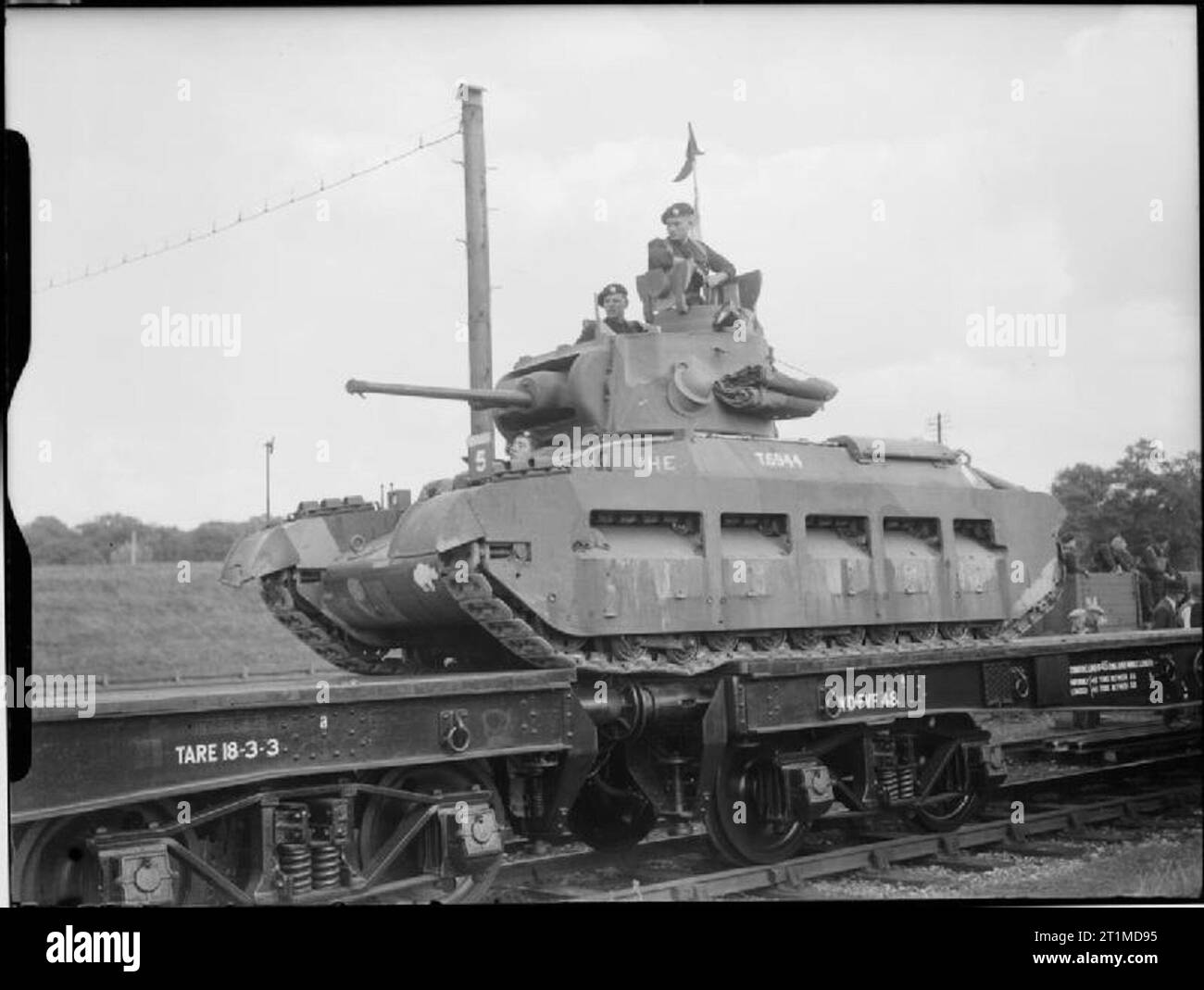 The British Army in the United Kingdom 1939-45 Matilda II tank of the ...
