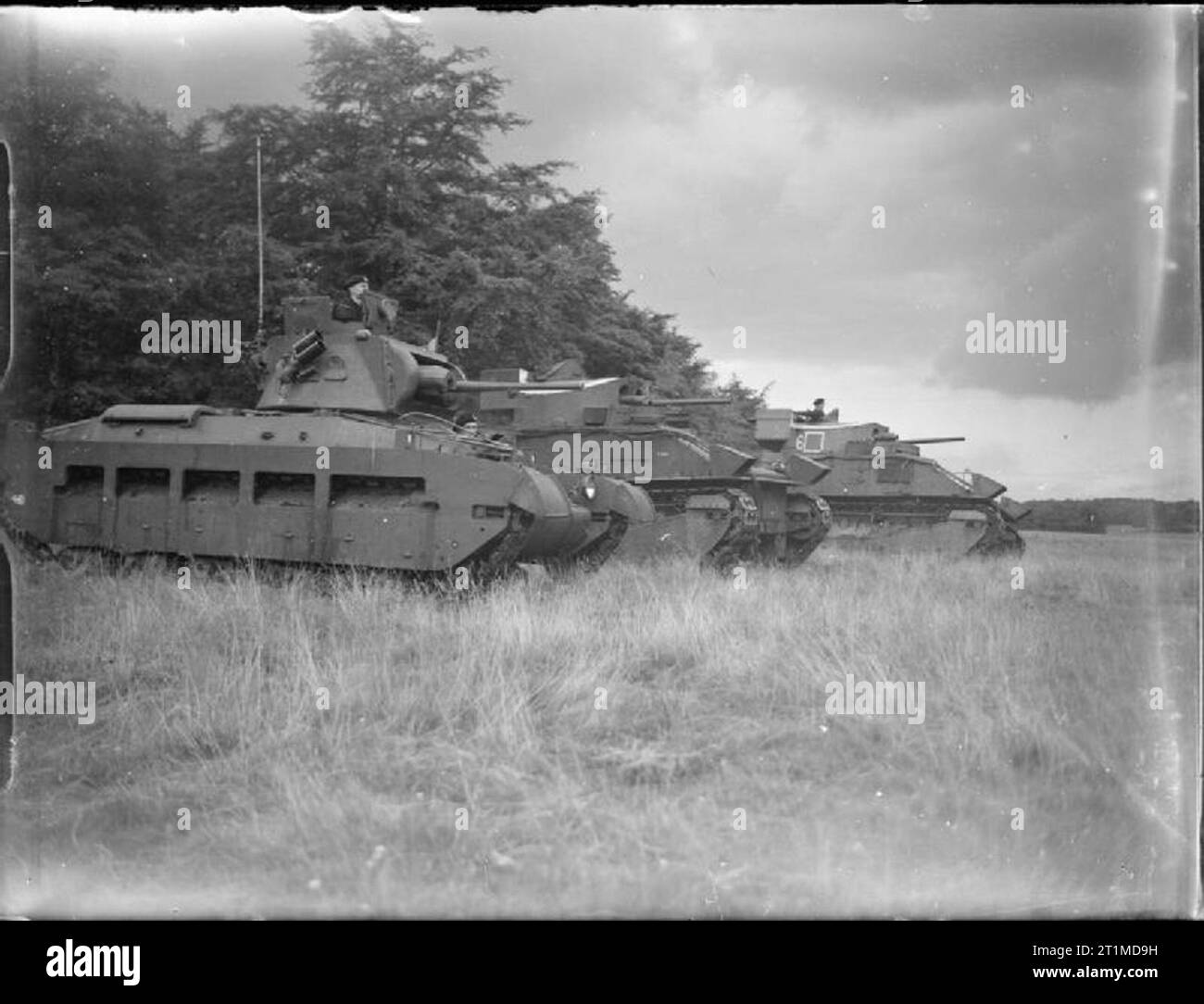 The British Army in the United Kingdom 1939-45 Matilda II and Vickers ...