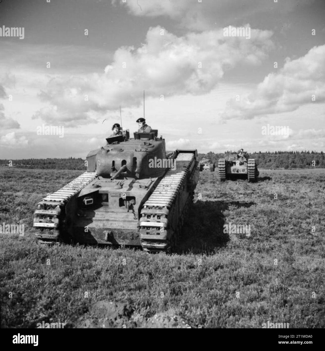 The British Army in the United Kingdom 1939-45 Churchill tanks during ...