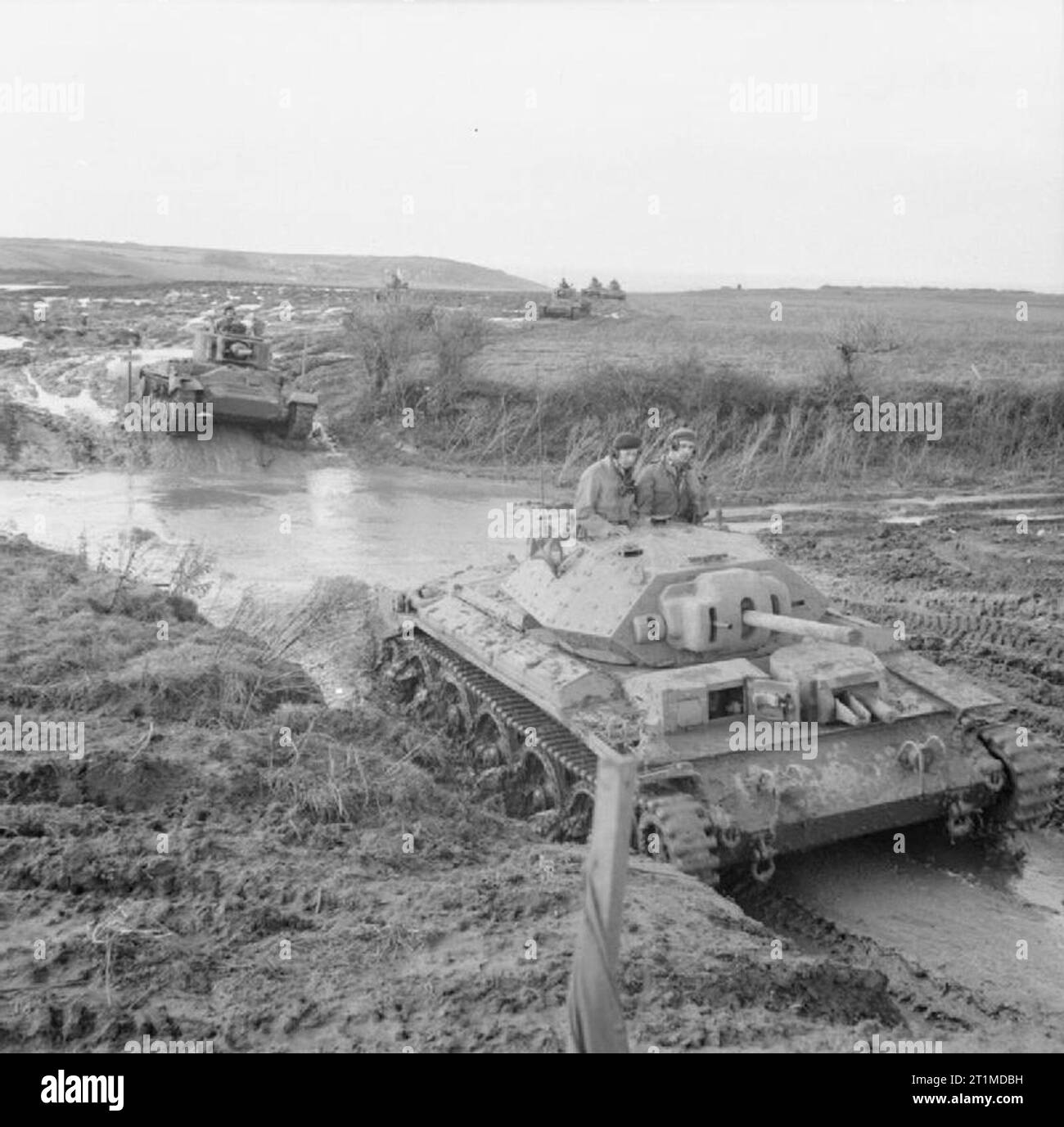 Training ground tanks Black and White Stock Photos & Images - Alamy
