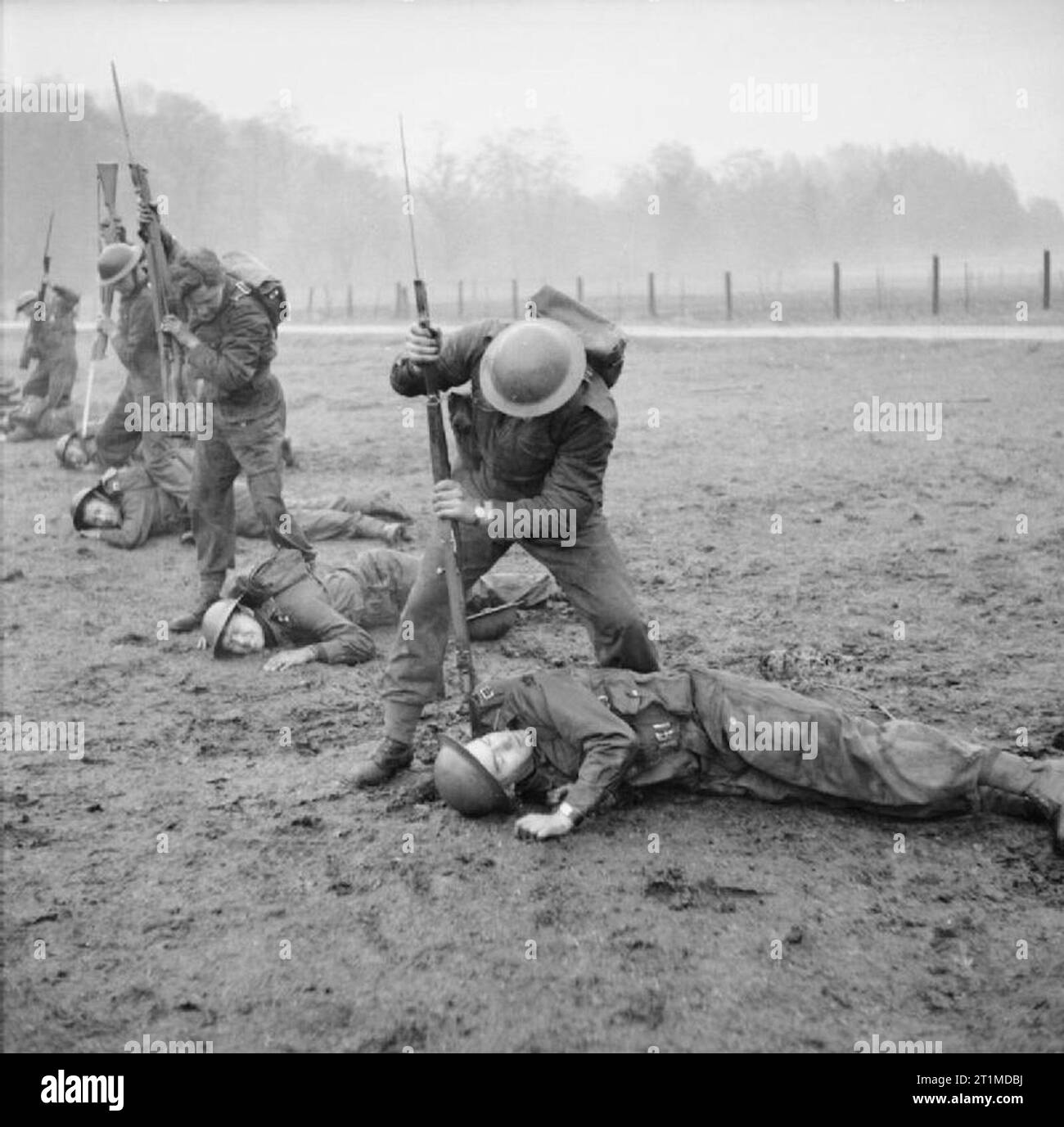 The British Army in the United Kingdom 1939-45 Commandos practise close-quarter combat in ...