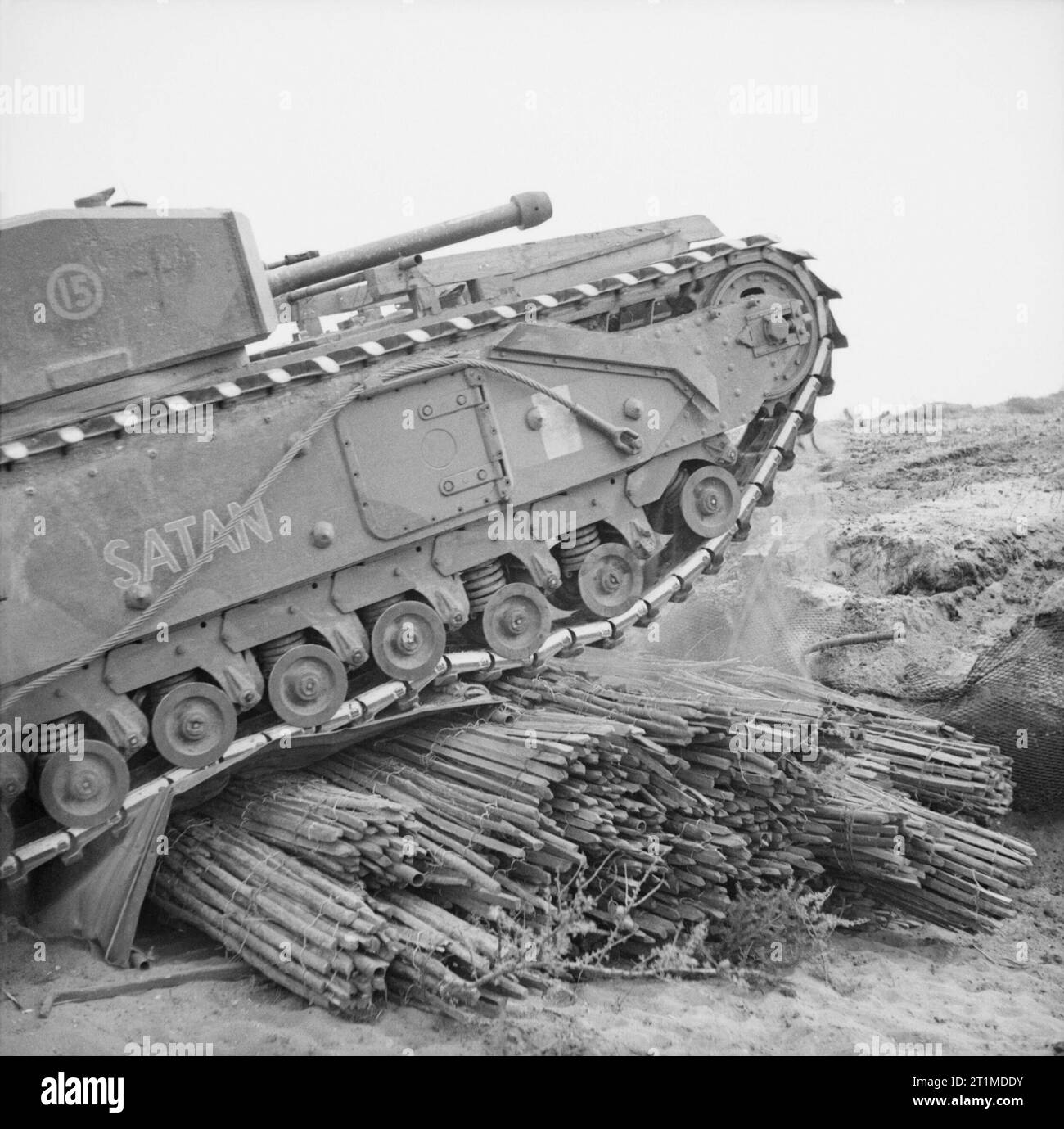 The British Army in the United Kingdom 1939-45 Churchill tank (named ...
