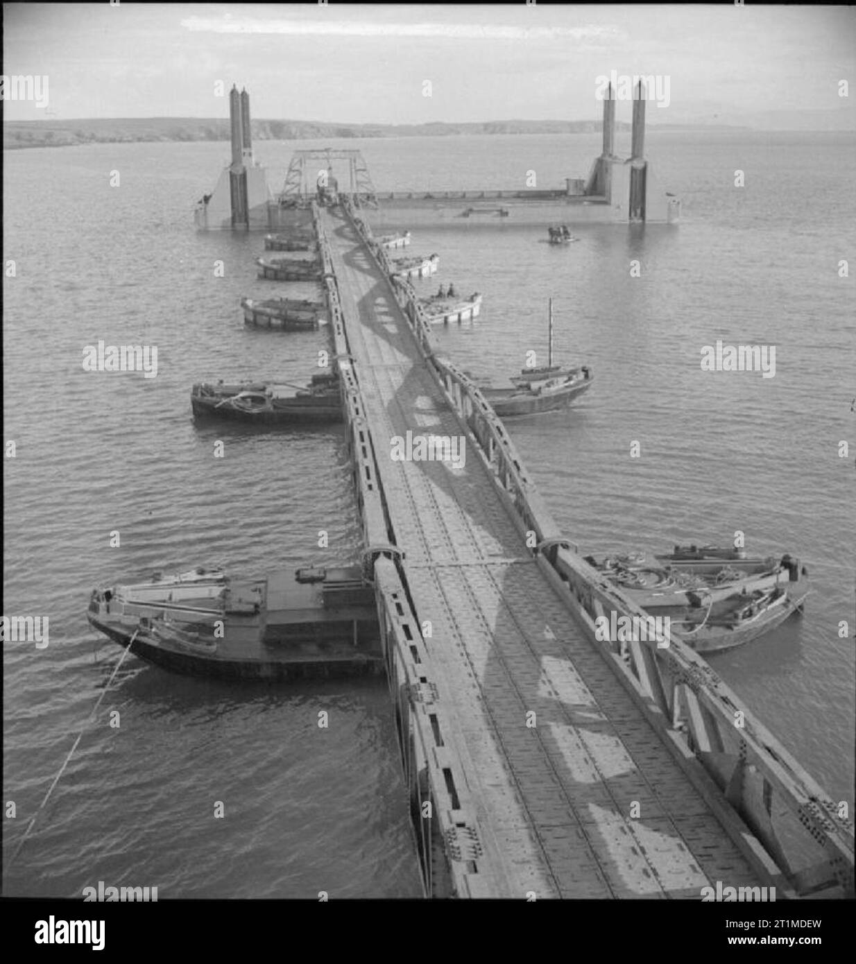 Mulberry harbour pontoon Black and White Stock Photos & Images - Alamy