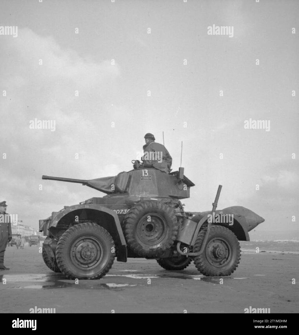 The British Army in the United Kingdom 1939-45 Daimler armoured car on ...