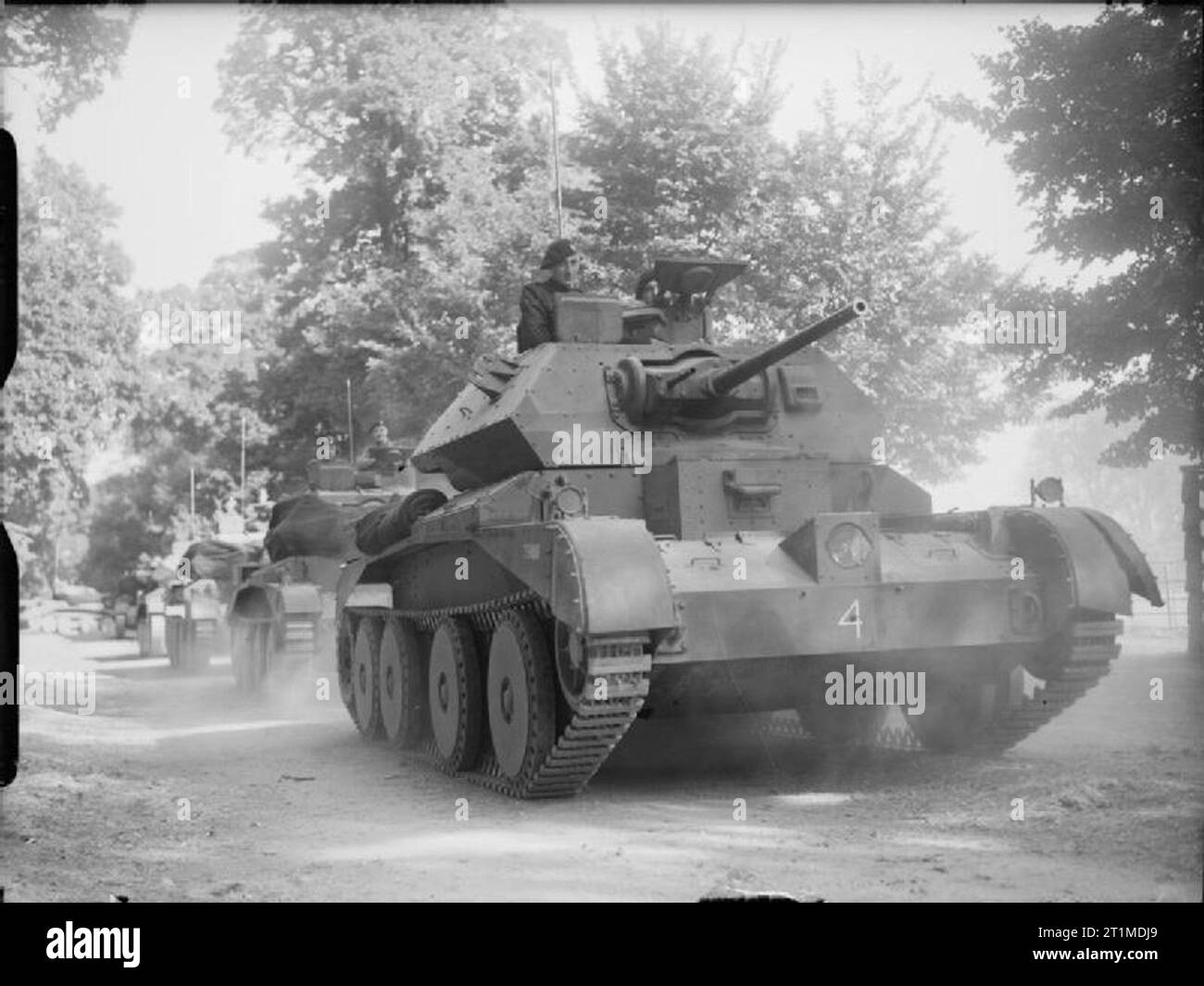 The British Army in the United Kingdom 1939-45 A column of Cruiser Mk ...