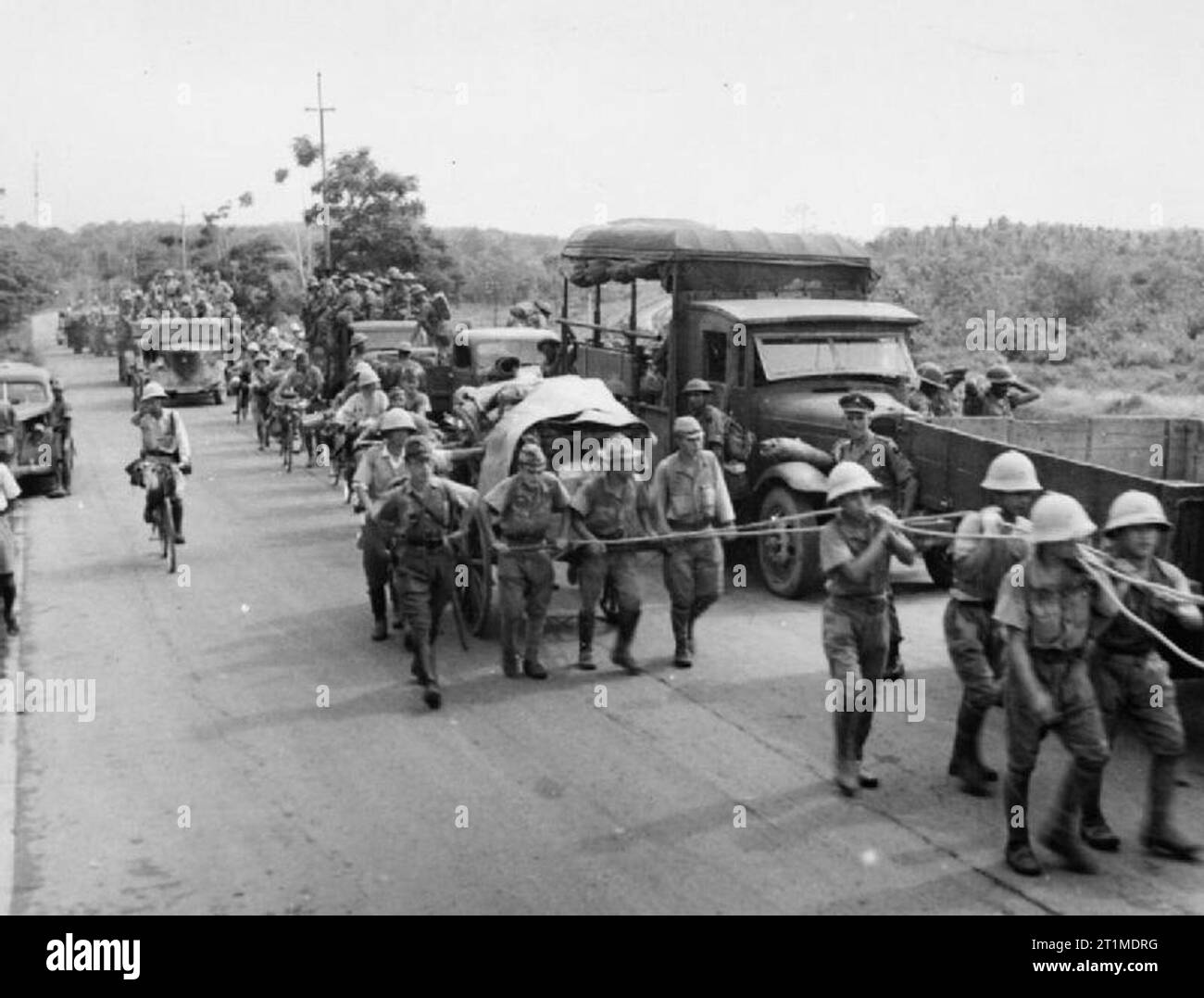 British Reoccupation of Singapore, 1945 Men of the 5th Indian Division ...