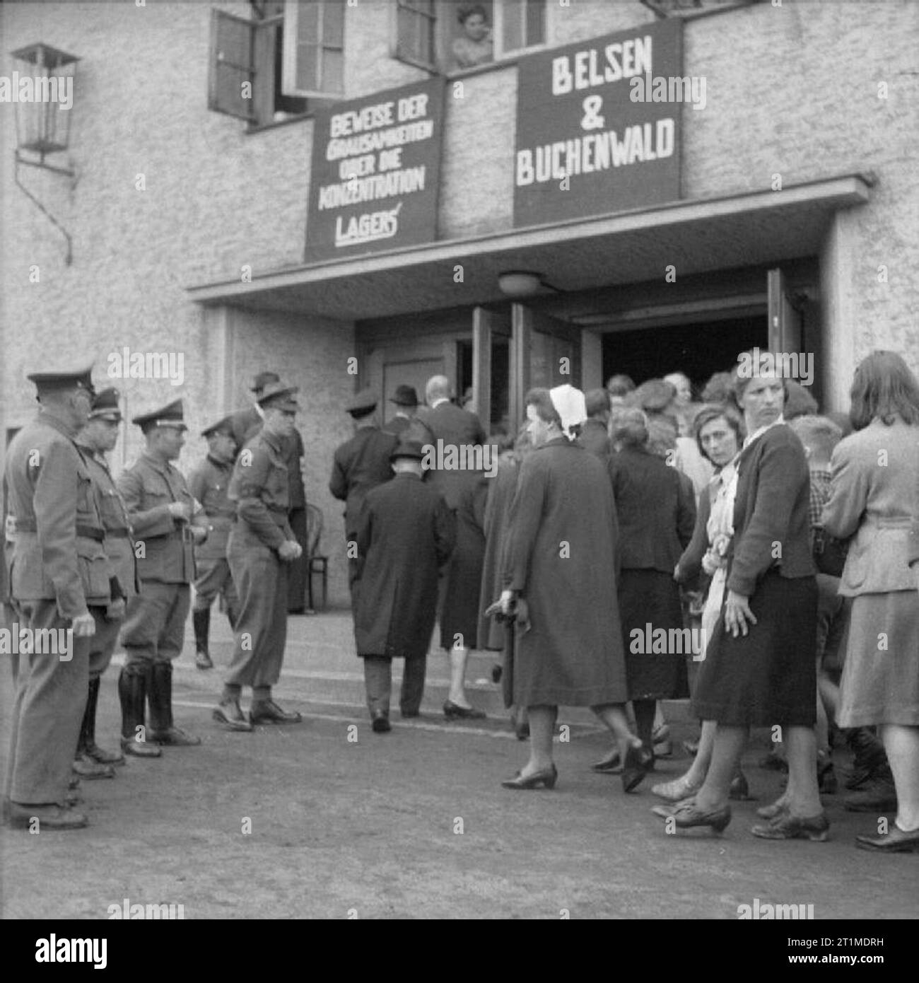 Germany Under Allied Occupation, 1945 British occupying forces compel ...