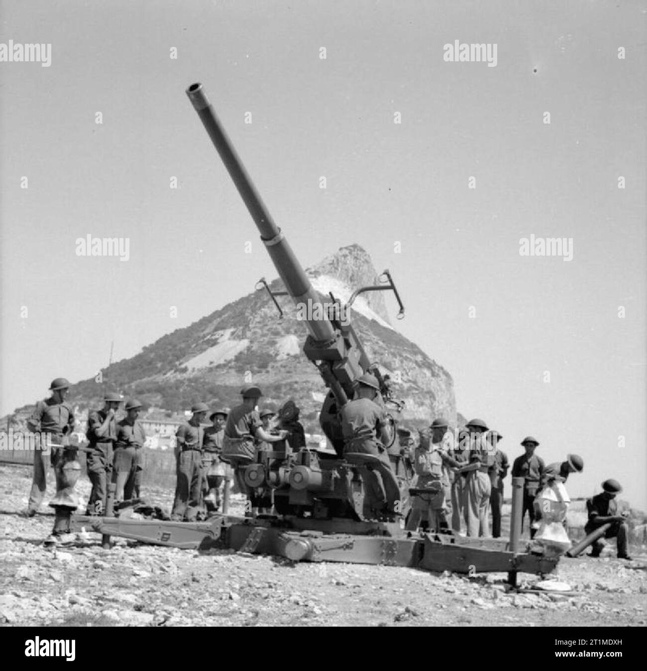 Gibraltar defence force Black and White Stock Photos & Images - Alamy