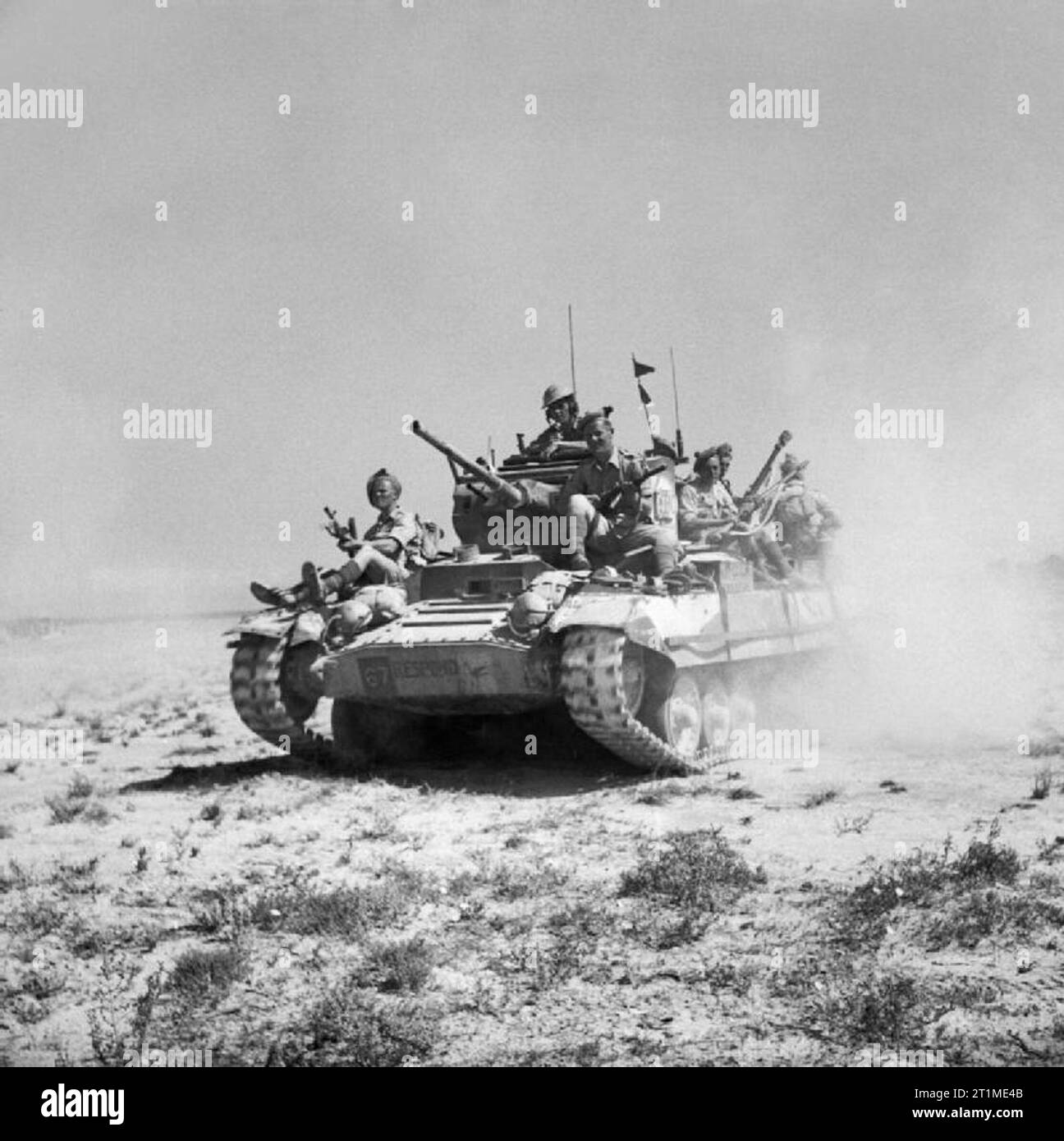 The British Army in Tunisia 1943 Valentine tank carrying infantry of ...
