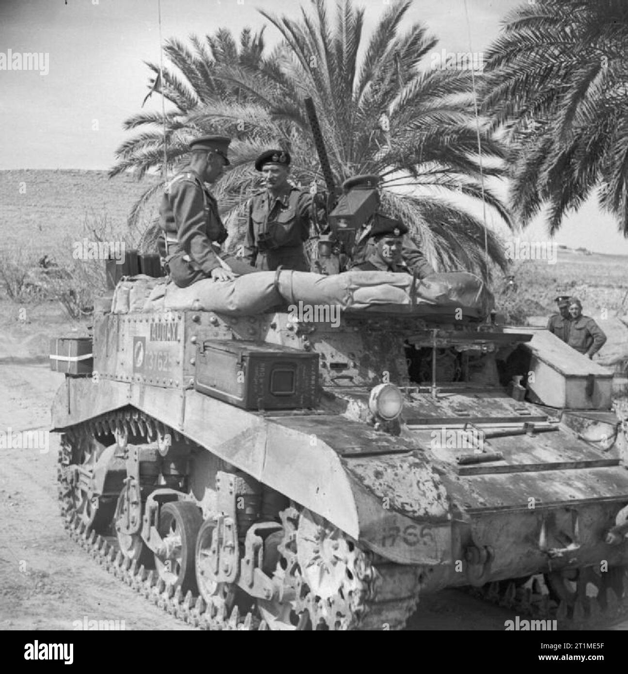 The British Army in Tunisia 1943 General Montgomery with Lt-Col A C ...