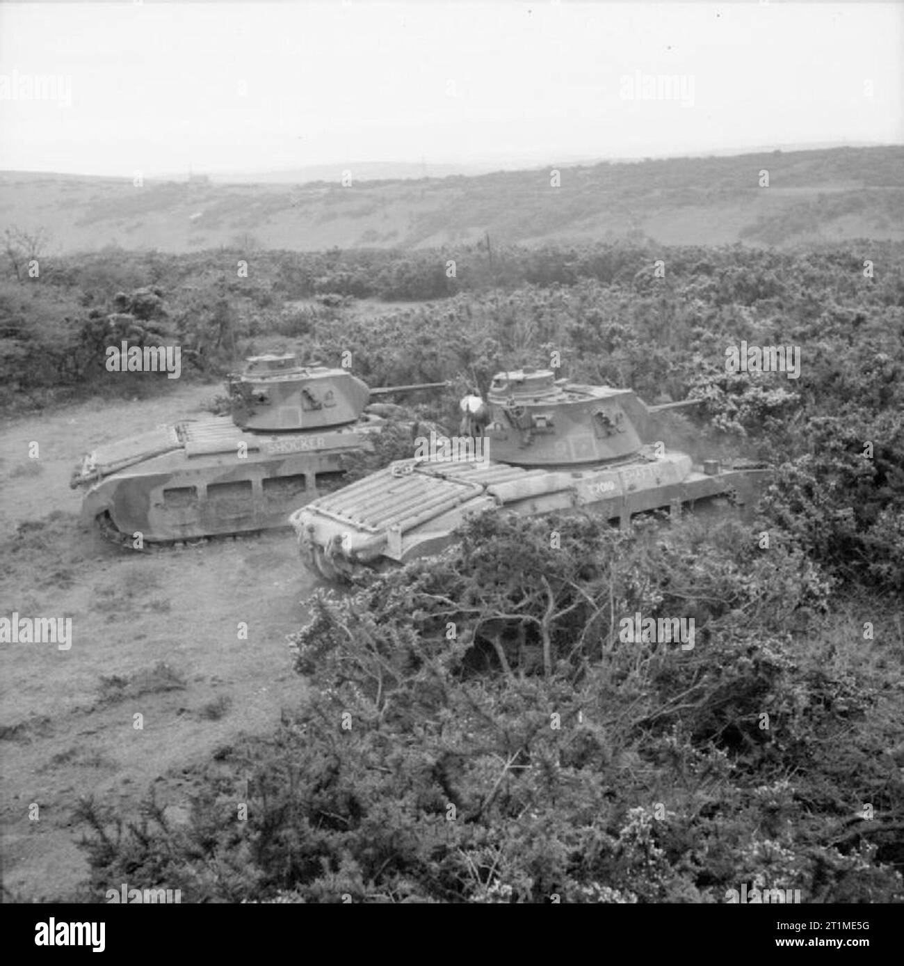 The British Army in the United Kingdom 1939-45 Matilda tanks of 'B ...