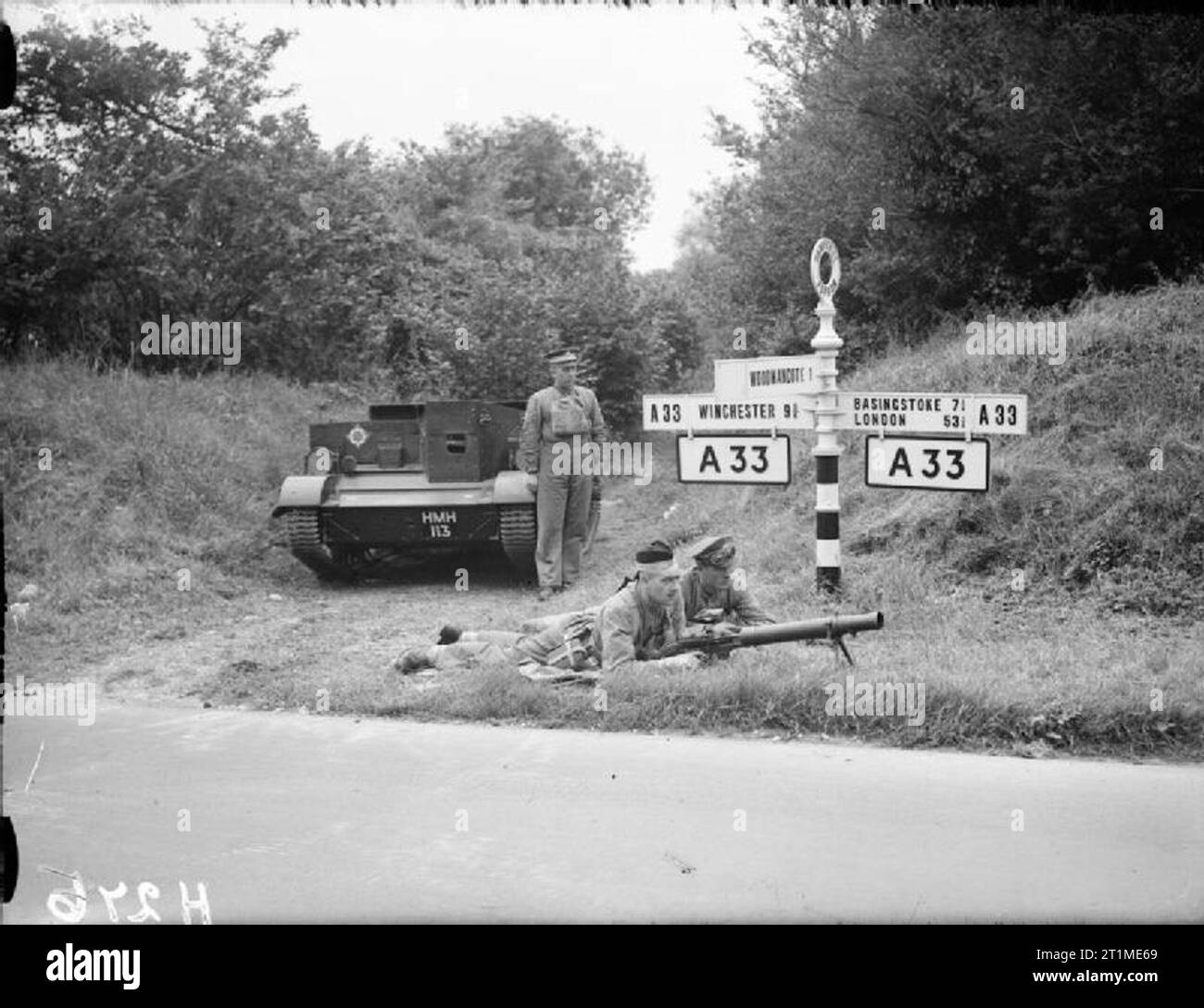 The British Army in the United Kingdom A Bren gun carrier and Lewis gun ...