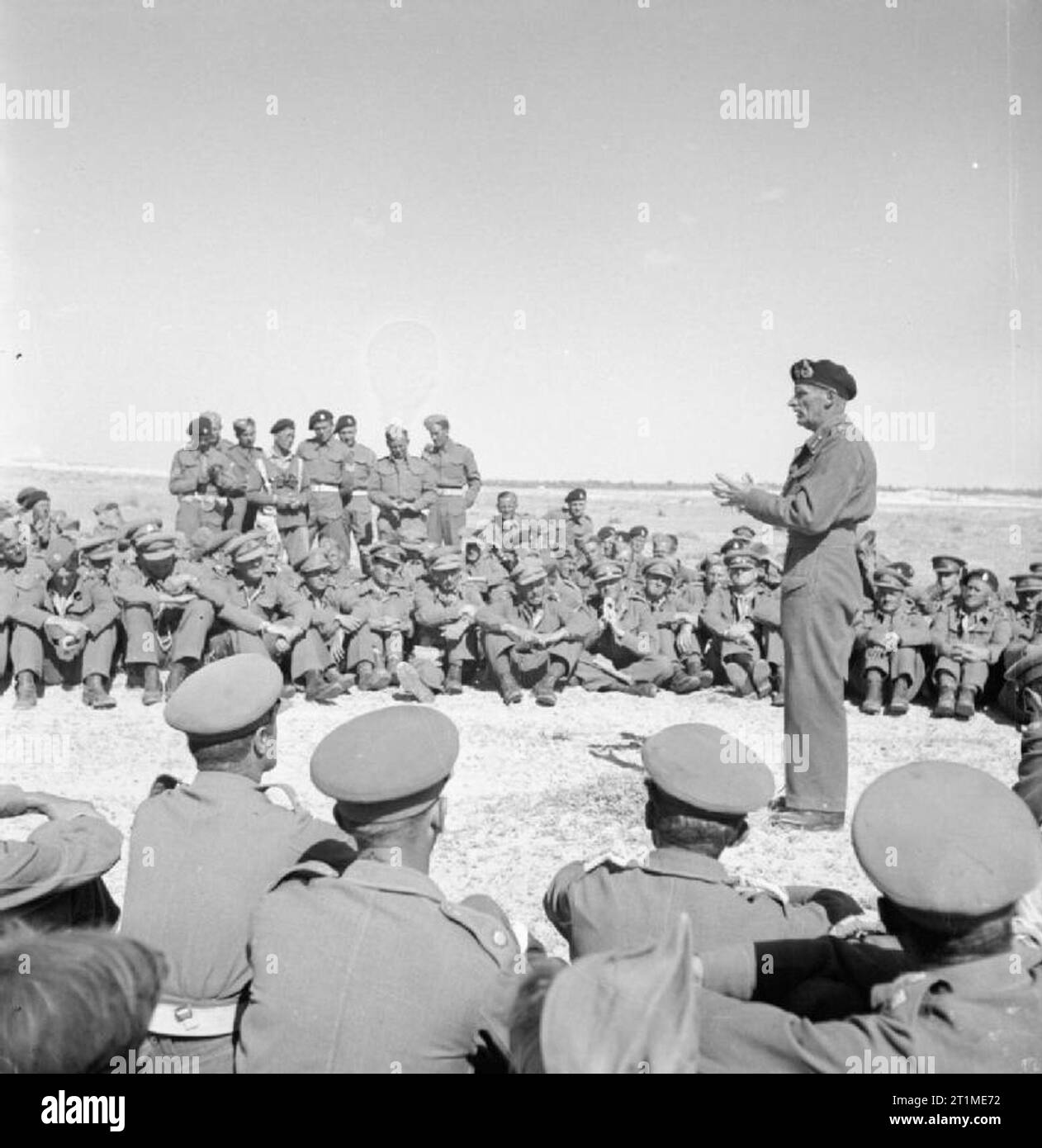 The British Army in Tunisia 1943 General Montgomery congratulating some ...