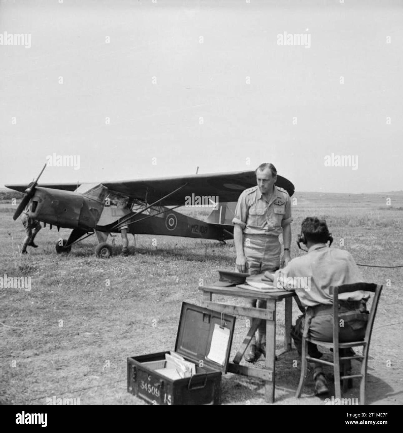The British Army in Tunisia 1943 The pilot of a Taylorcraft Auster AOP ...