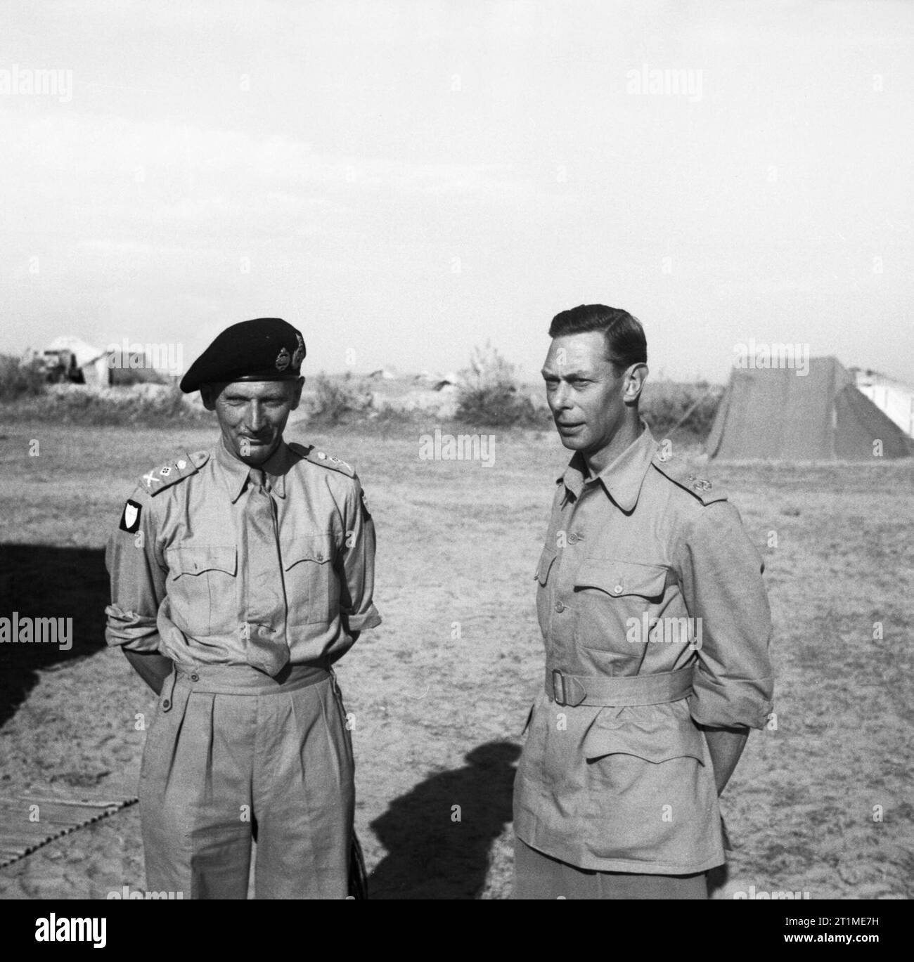 The British Army in Tunisia 1943 King George VI with General Montgomery ...